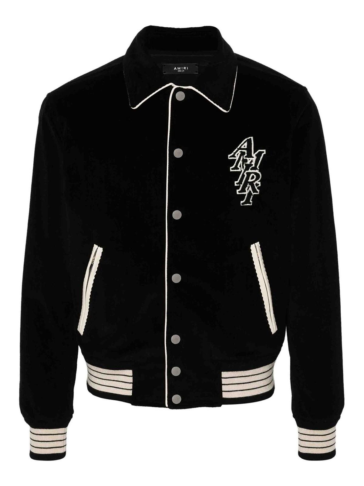 Amiri Teddy Cord Bomber Jacket in Black for Men | Lyst