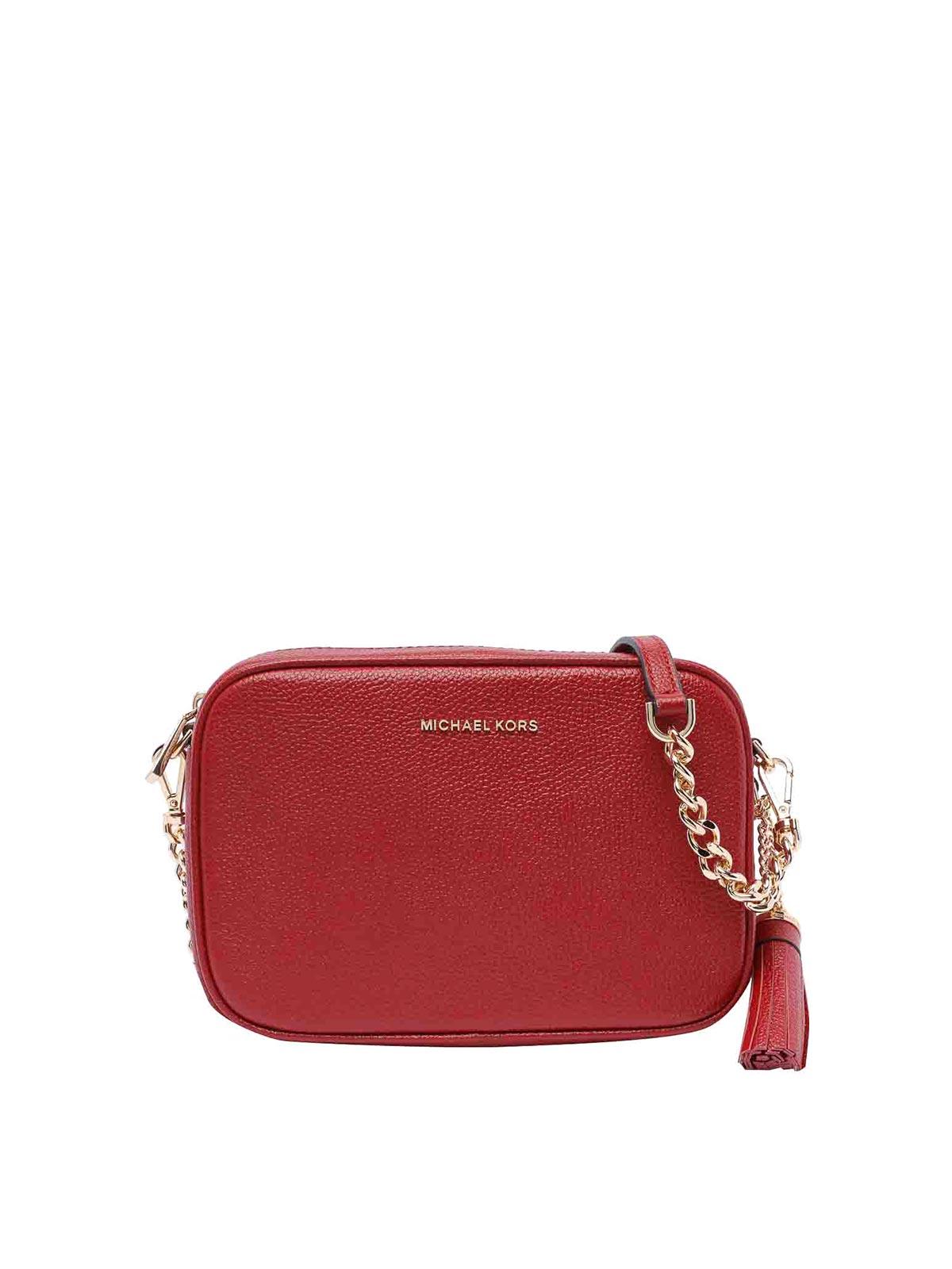 MICHAEL Michael Kors Jetset Crossbody Bag in Red | Lyst