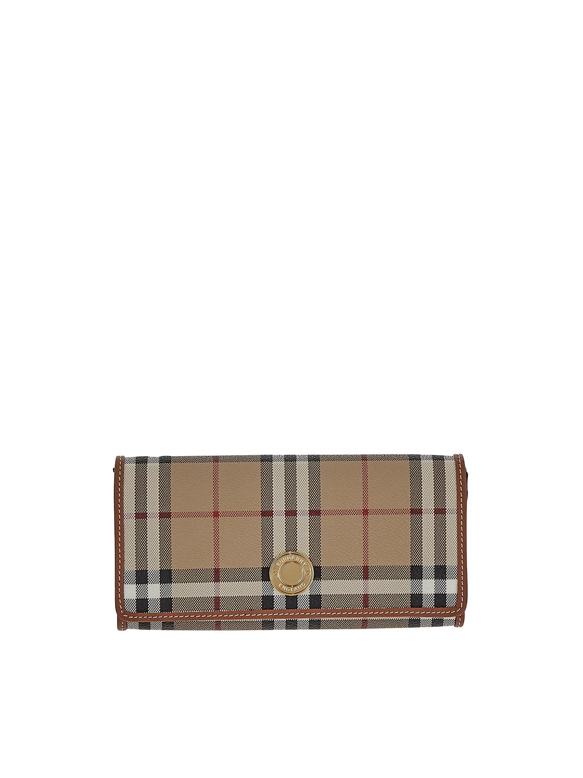 Burberry Wallet in Natural | Lyst UK