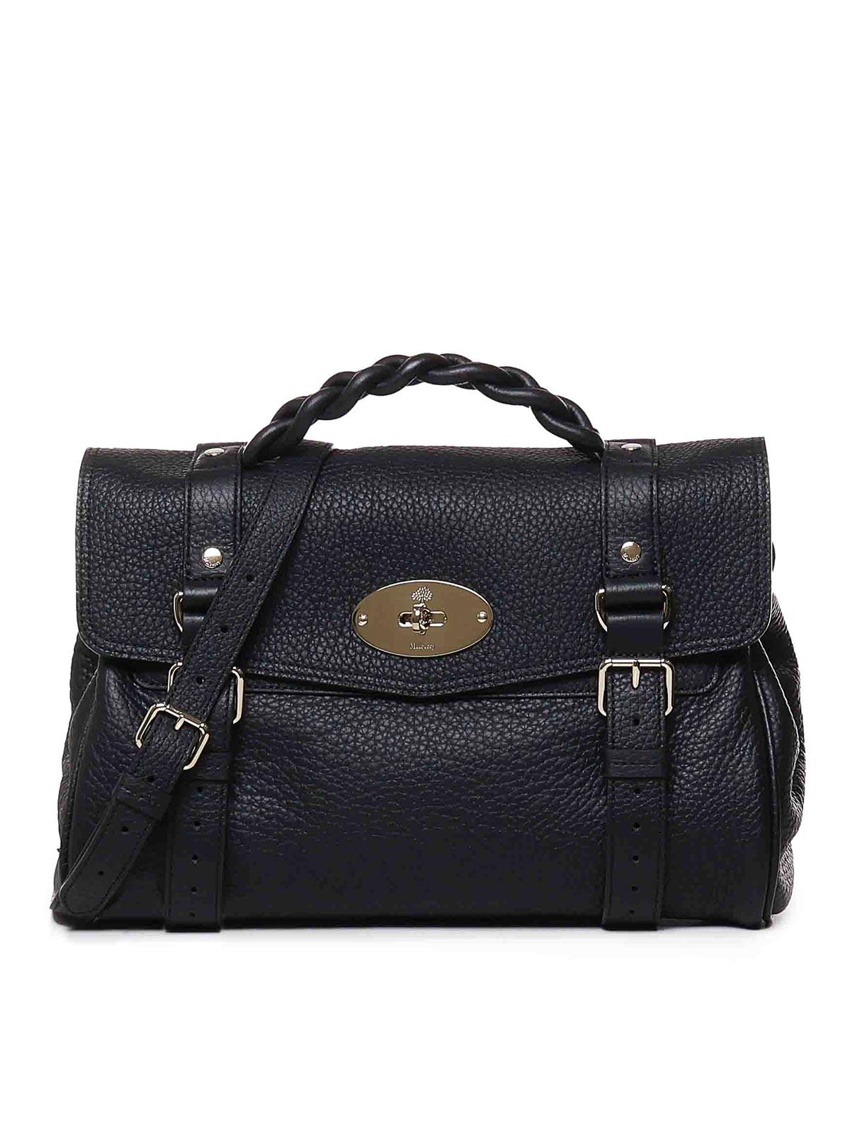 Mulberry Alexa Leather Bag in Black | Lyst