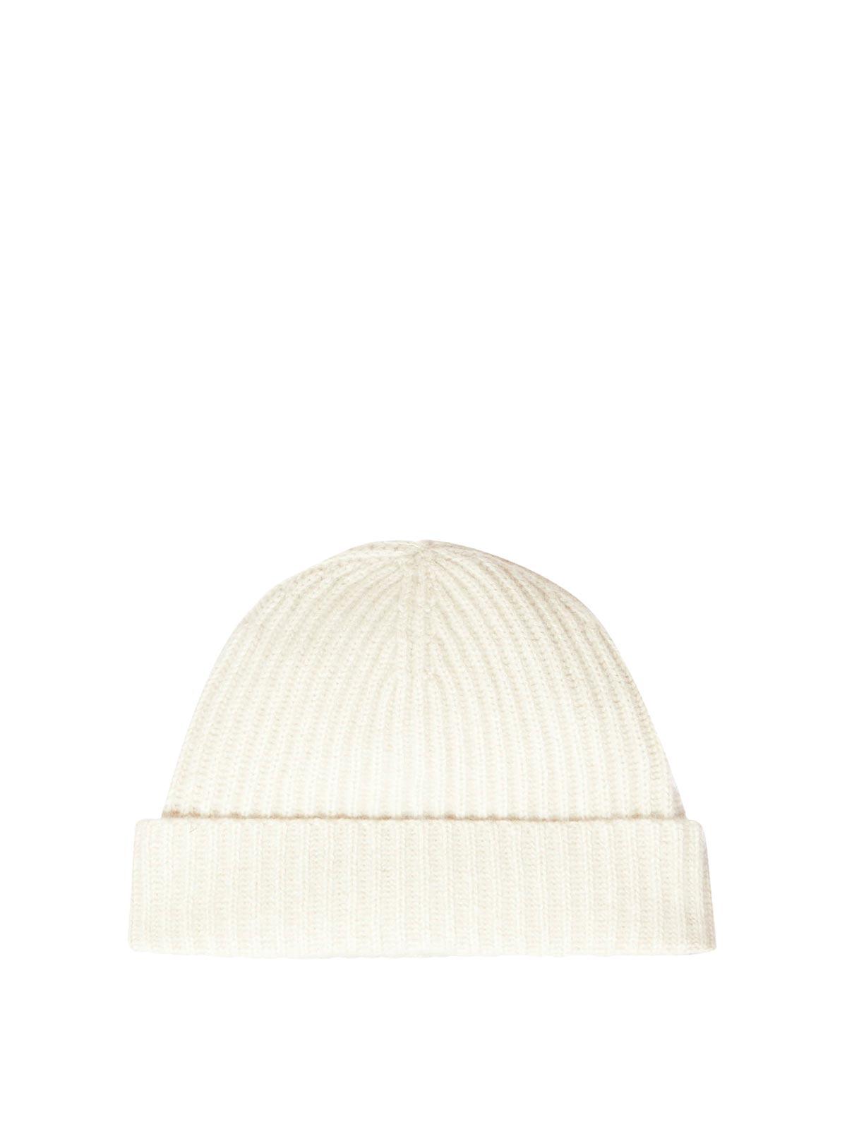 Moorer Knittted Hat in White for Men | Lyst