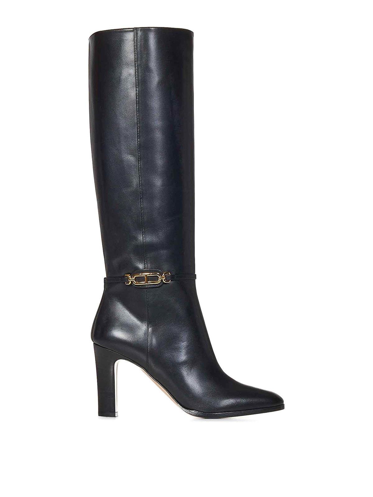 Tom Ford Whitney Brushed Calf Leather Boots in Black | Lyst