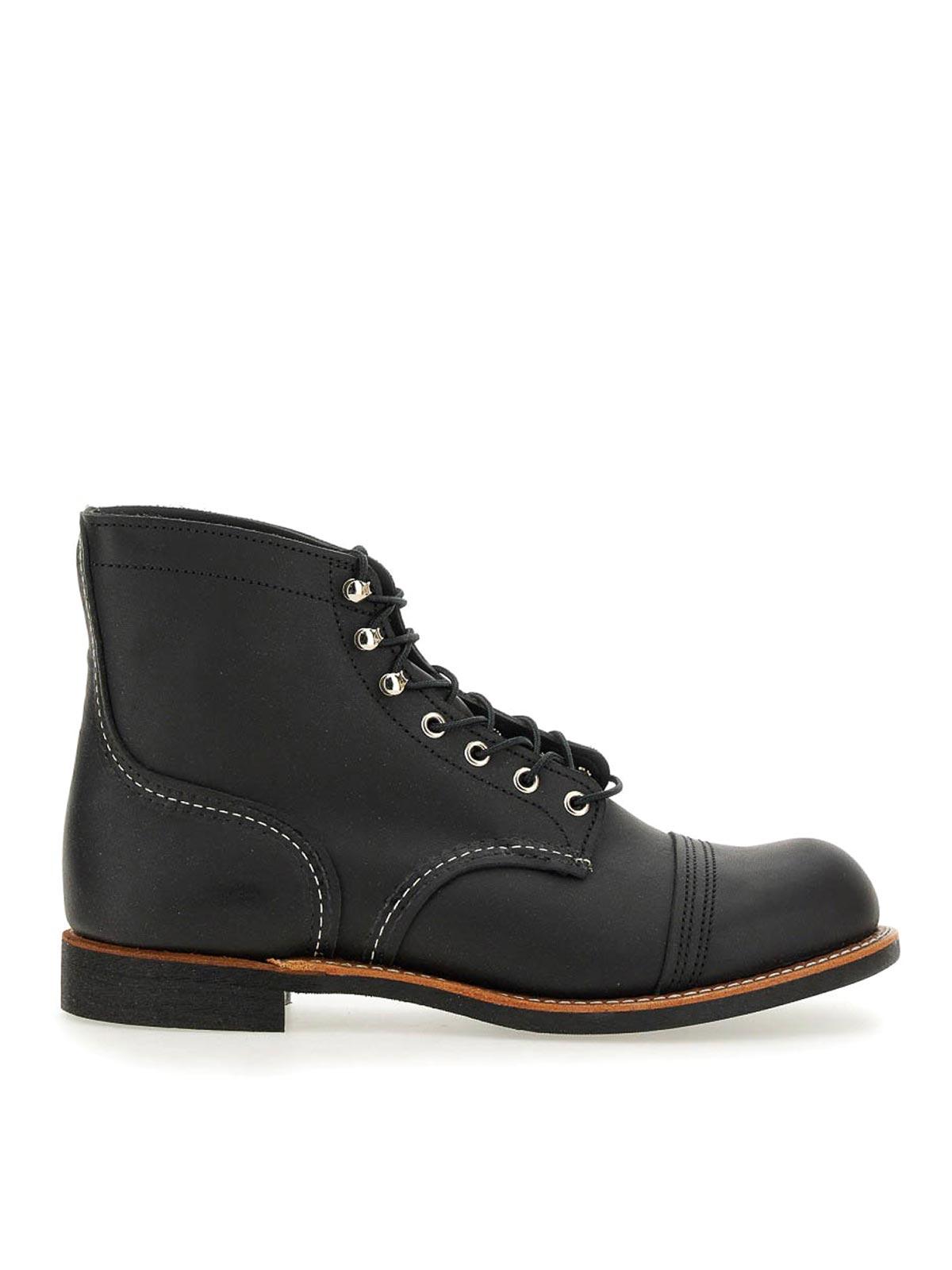 Red Wing Iron Ranger Boots in Black for Men | Lyst