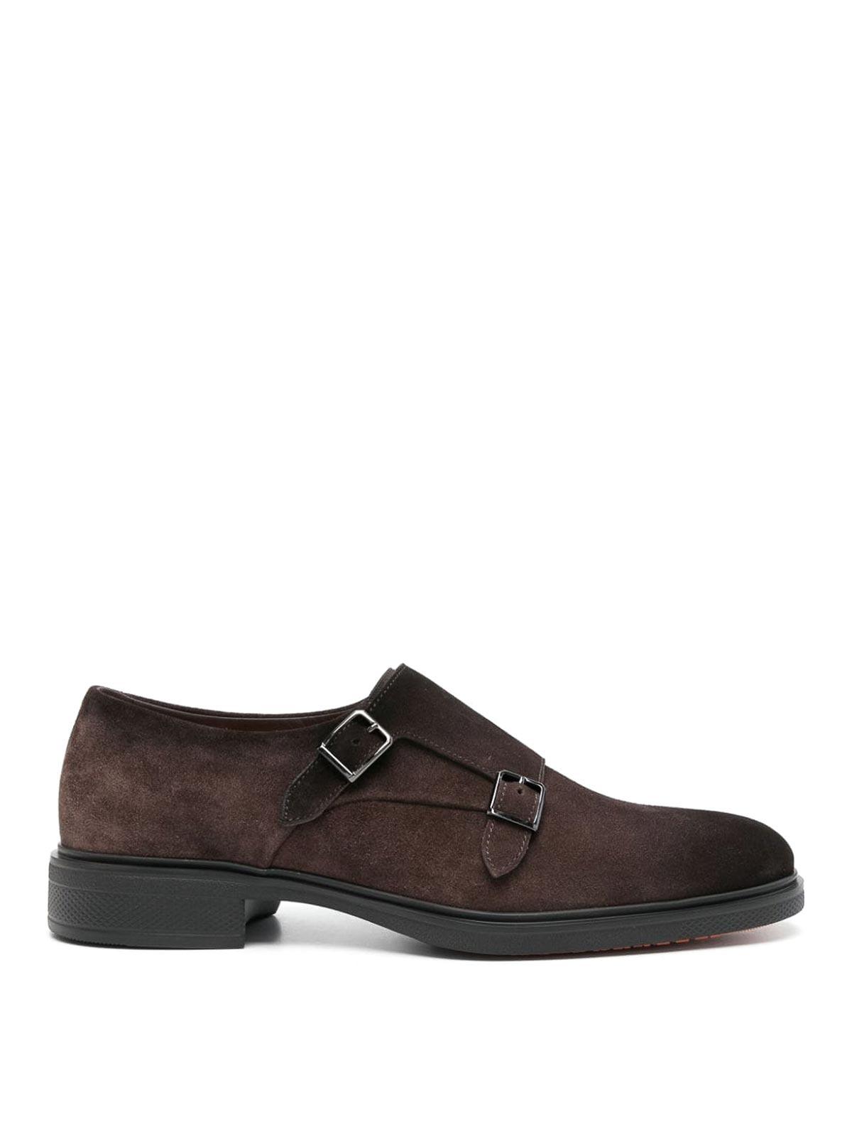 Santoni Leather Classic Shoes in Brown for Men | Lyst