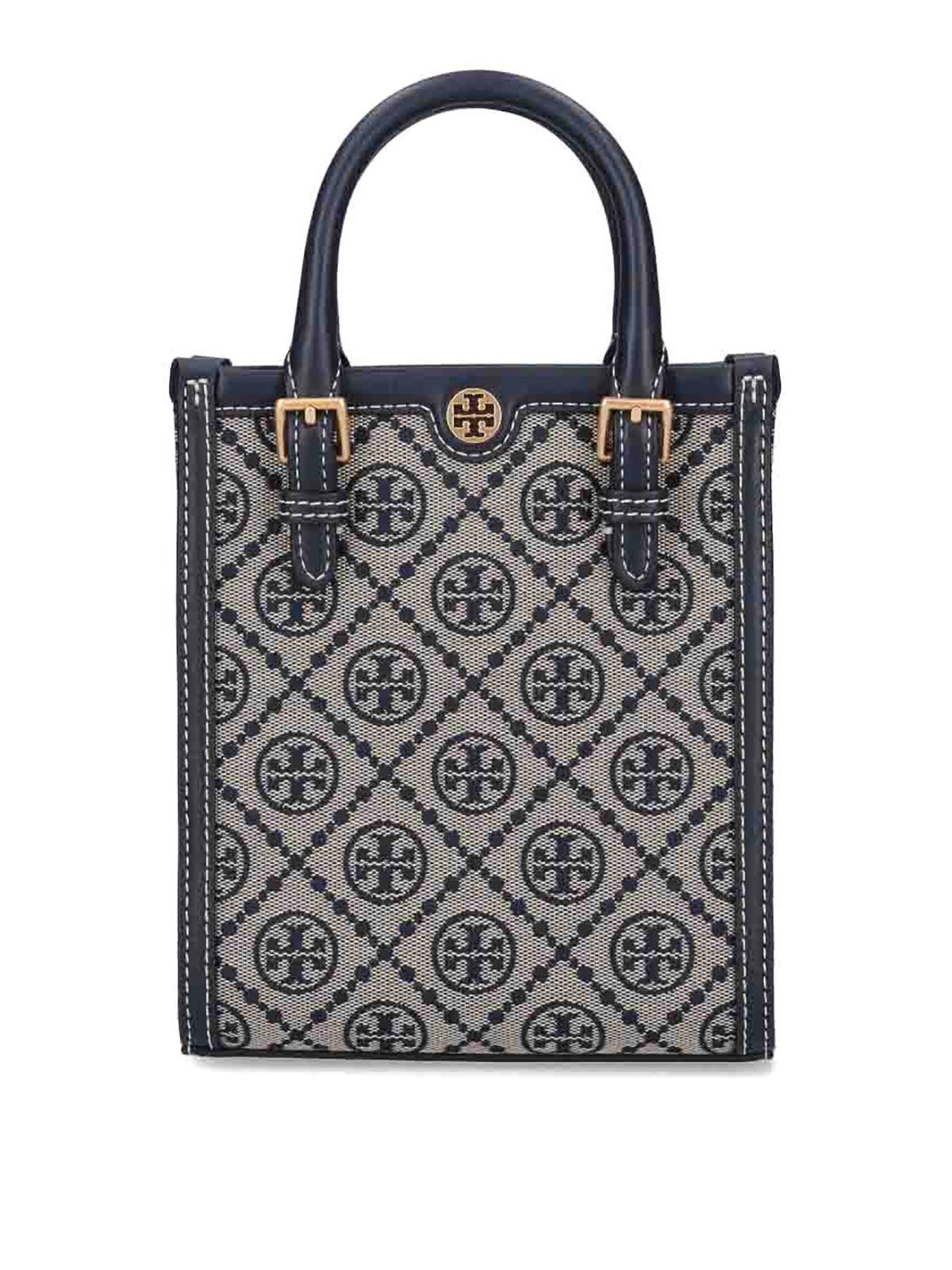 Tory Burch Mini Shopping Bag in Gray | Lyst