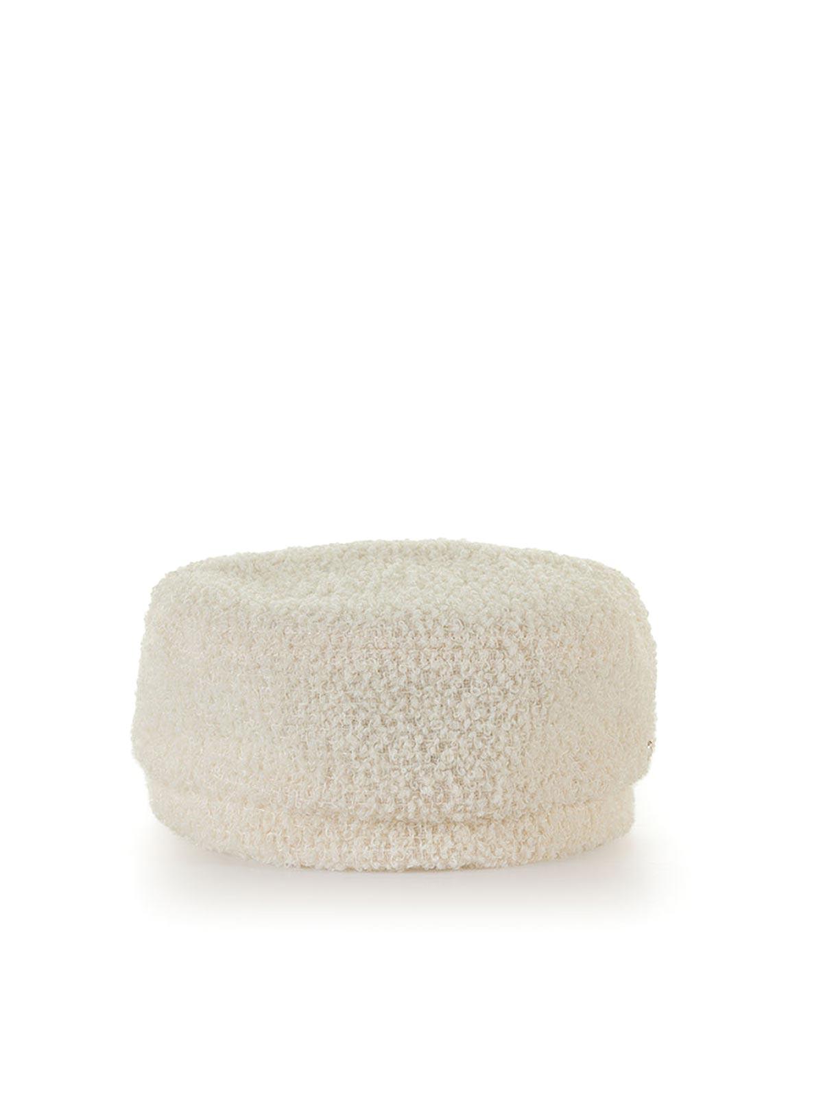 Helen Kaminski Hailie Wool Beanie Boucl in White | Lyst UK