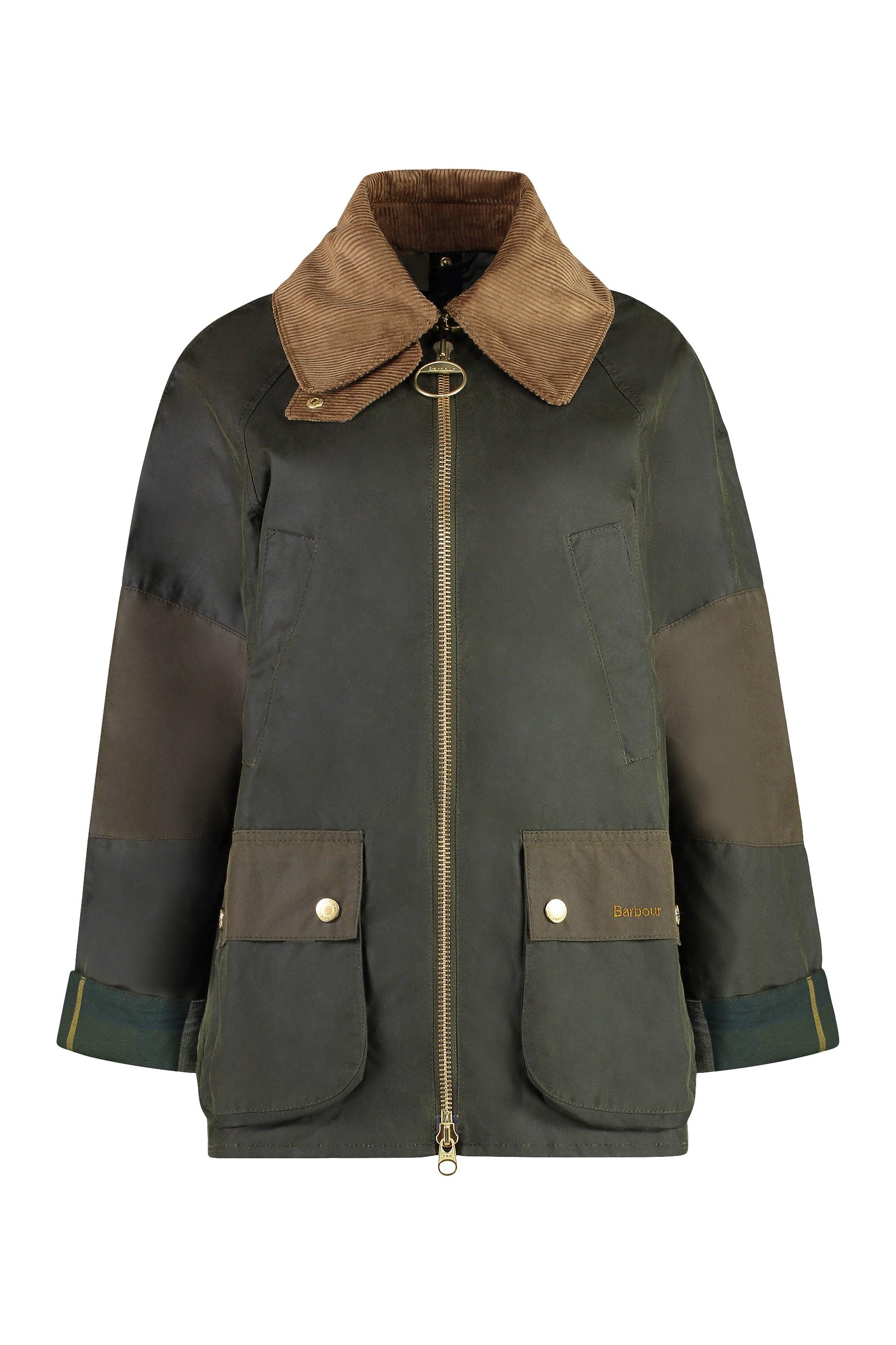 Barbour Allerston Waxed Cotton Jacket in Green | Lyst