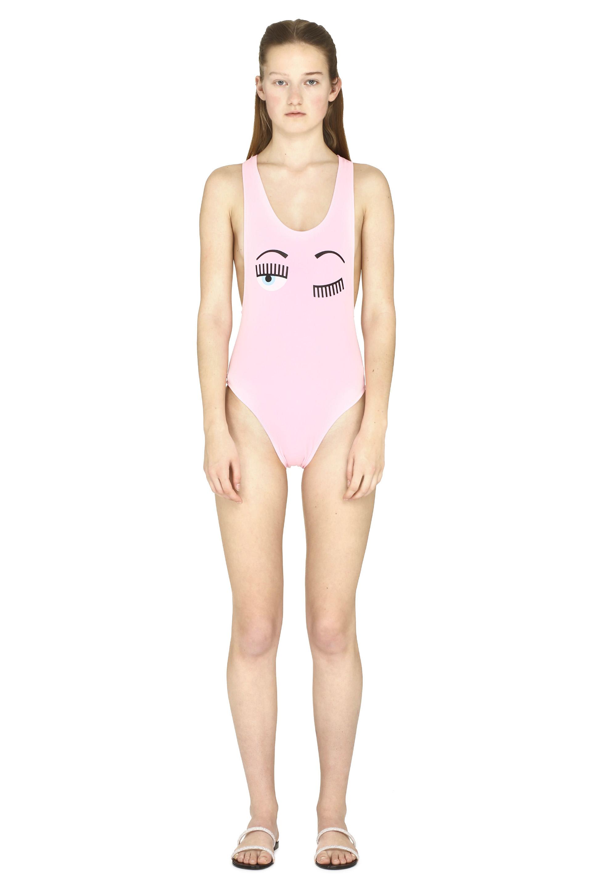 Chiara Ferragni Synthetic Flirting One Piece Swimsuit In Pink Lyst