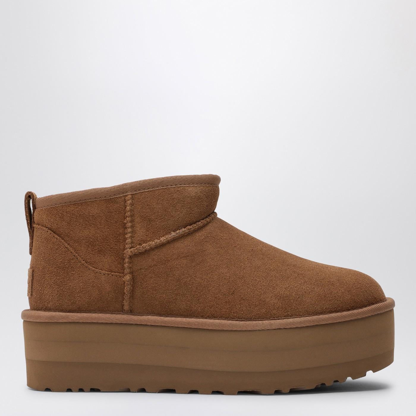 UGG Classic Ultra Mini Chestnut Boot With Platform in Brown | Lyst