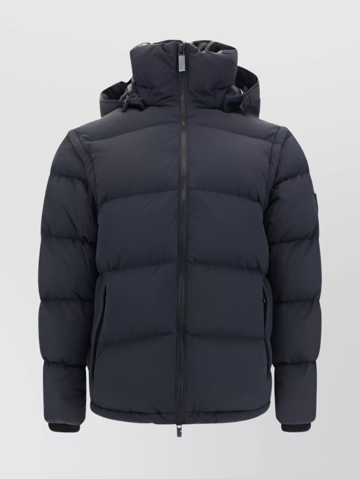 Burberry Quilted Padded Down Jacket With Adjustable Hood in Blue for ...