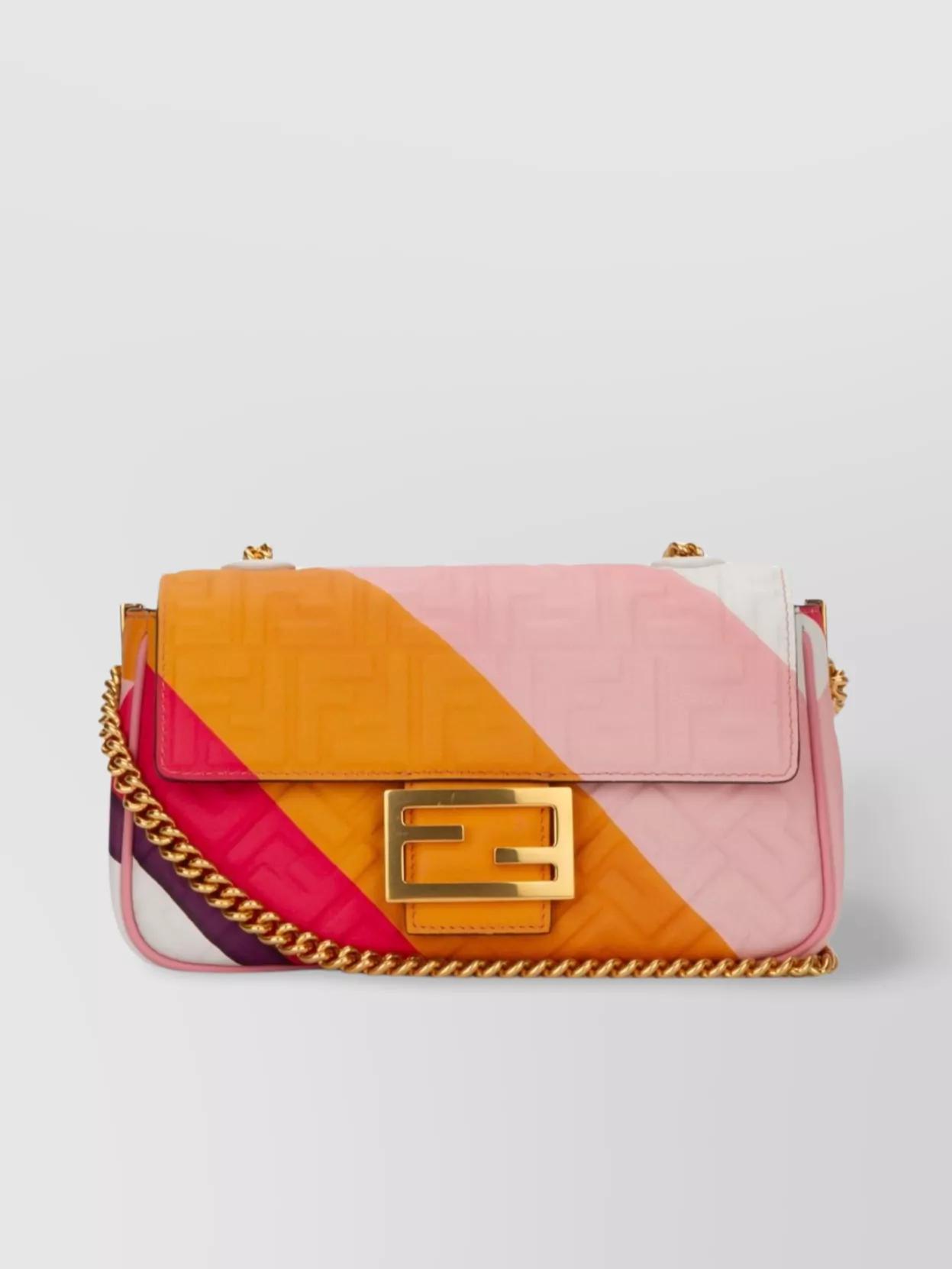 Fendi Chain Strap Shoulder Bag With Hardware in Pink | Lyst