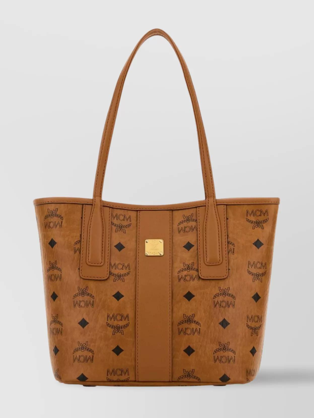 MCM Mini Liz Shopping Bag in Brown | Lyst