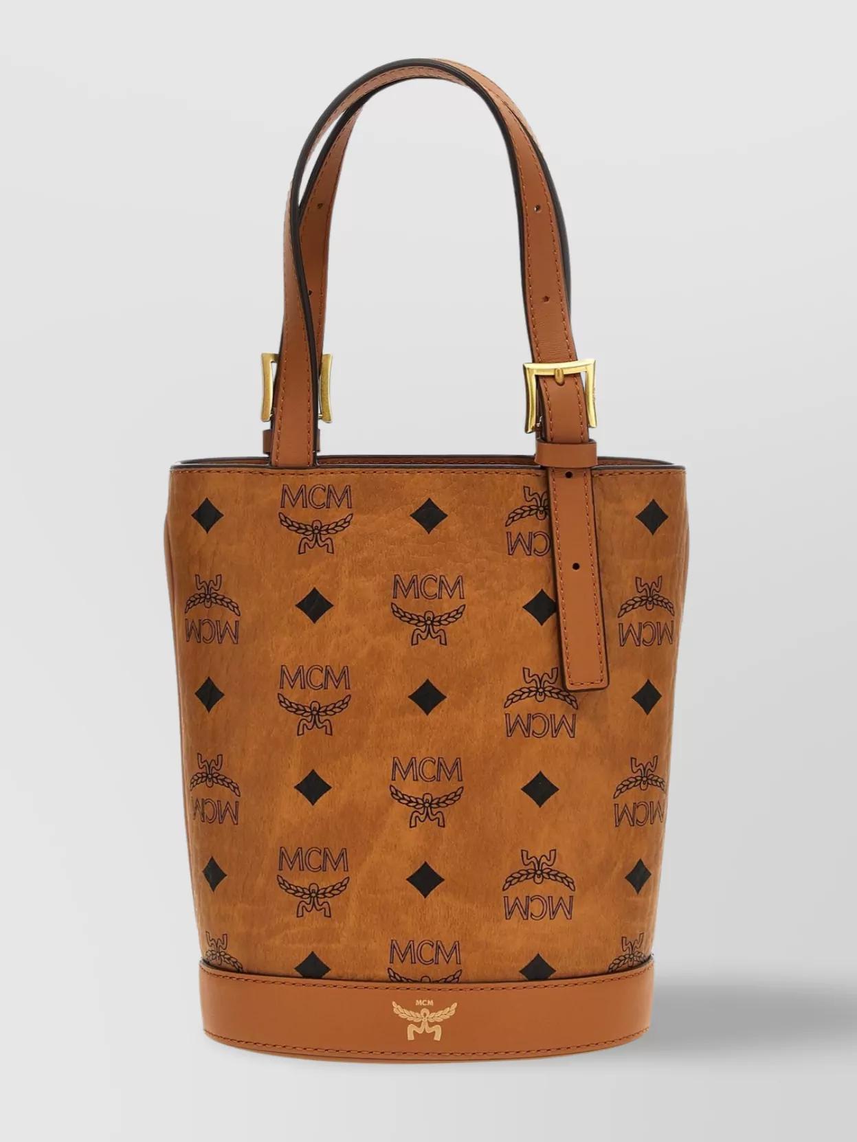 MCM 'Arena Vi' Bucket Bag in Brown | Lyst
