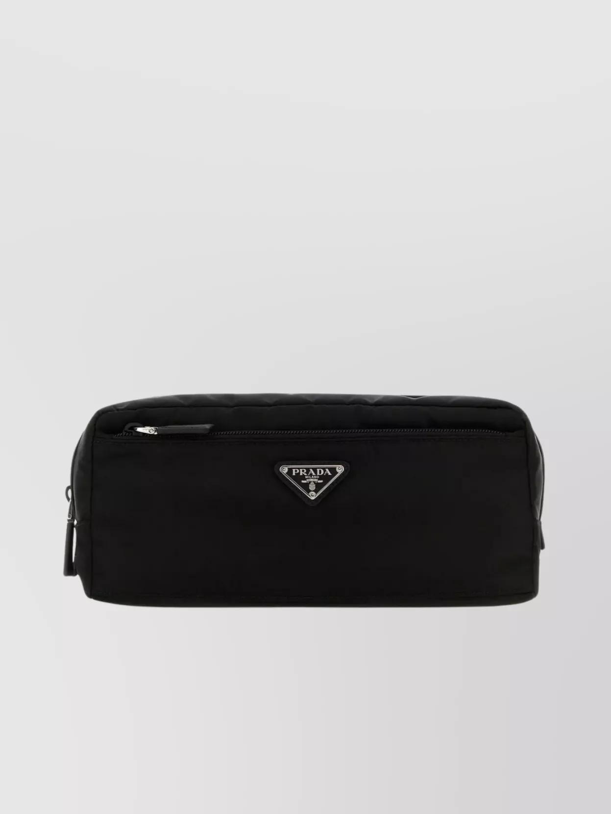 Prada Rectangular Re-Nylon Beauty Case With Saffiano Leather in Black ...