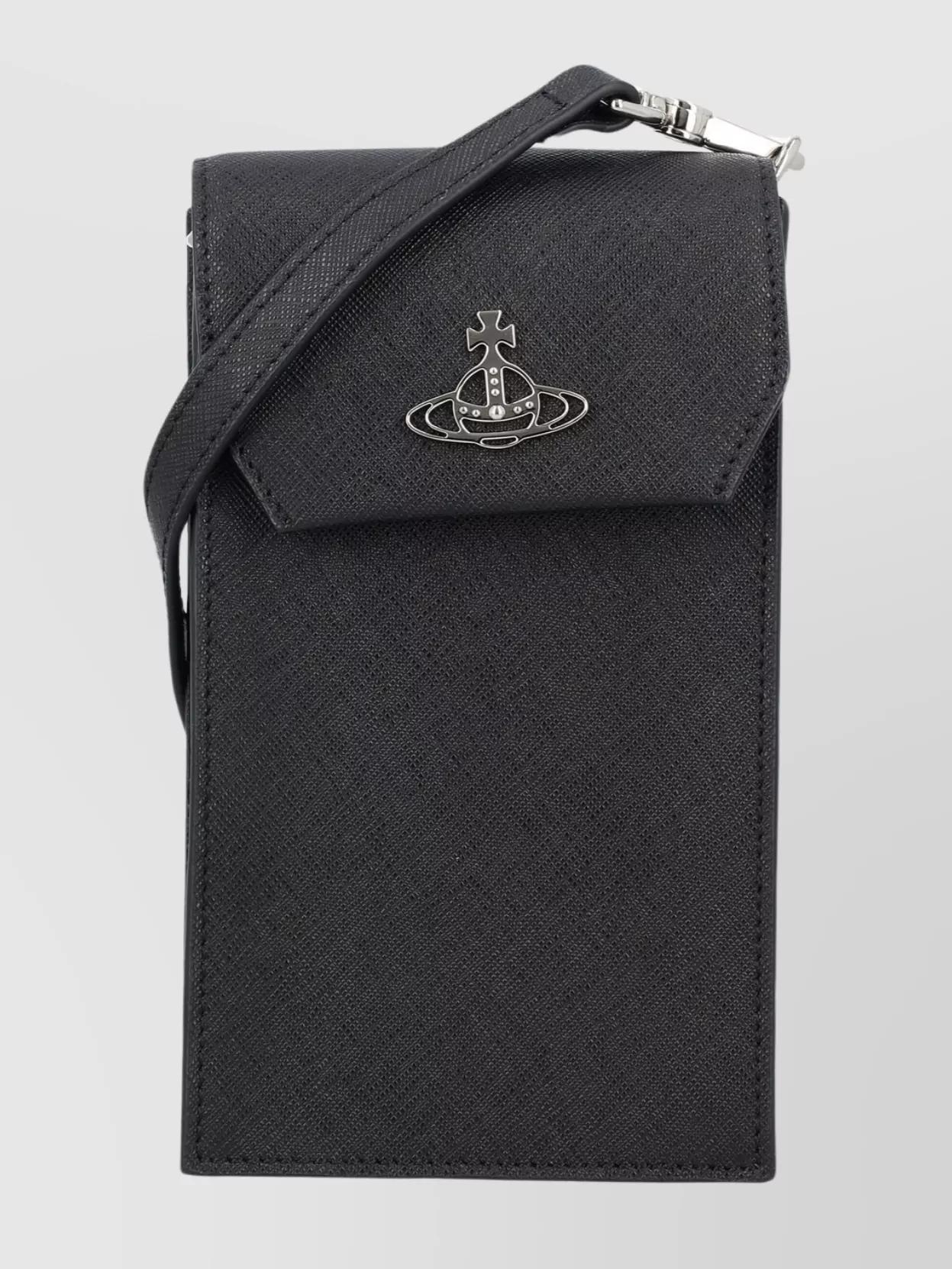 Vivienne Westwood Phone Bag Crossbody Strap in Black | Lyst