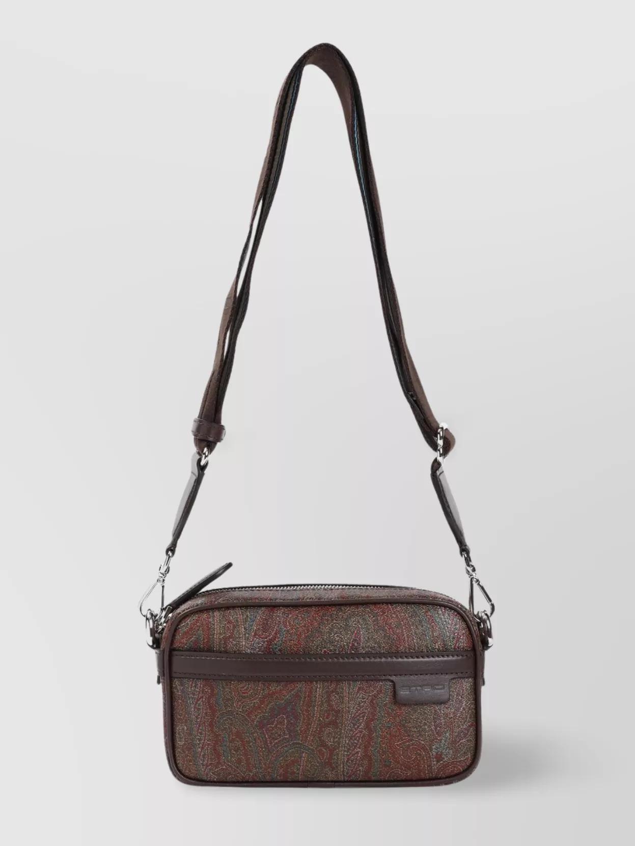 Etro Crossbody Camera Bag Paisley Pattern in Brown for Men | Lyst
