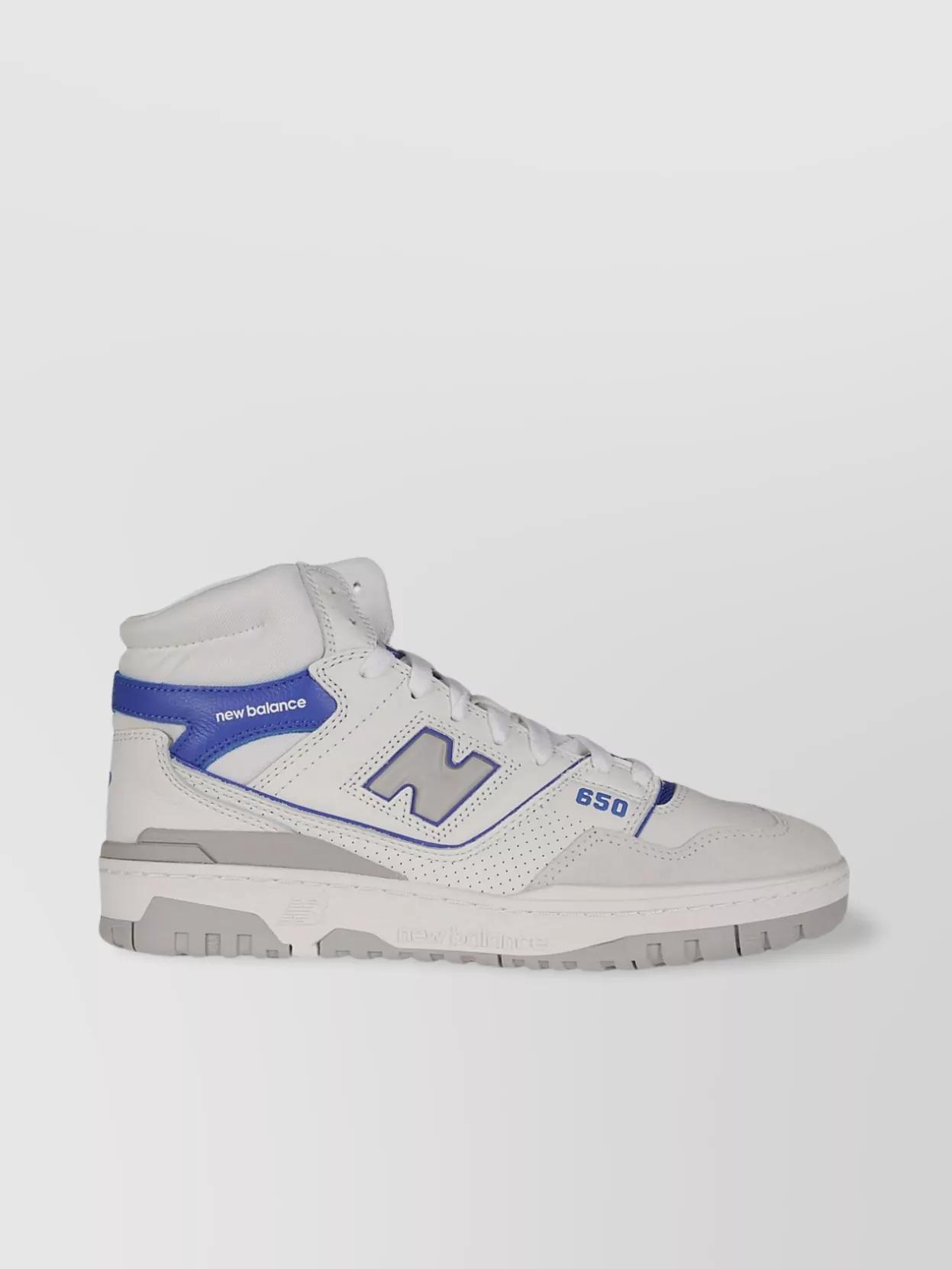 New Balance High-Top Sneakers Featuring Perforated Detailing in Blue ...