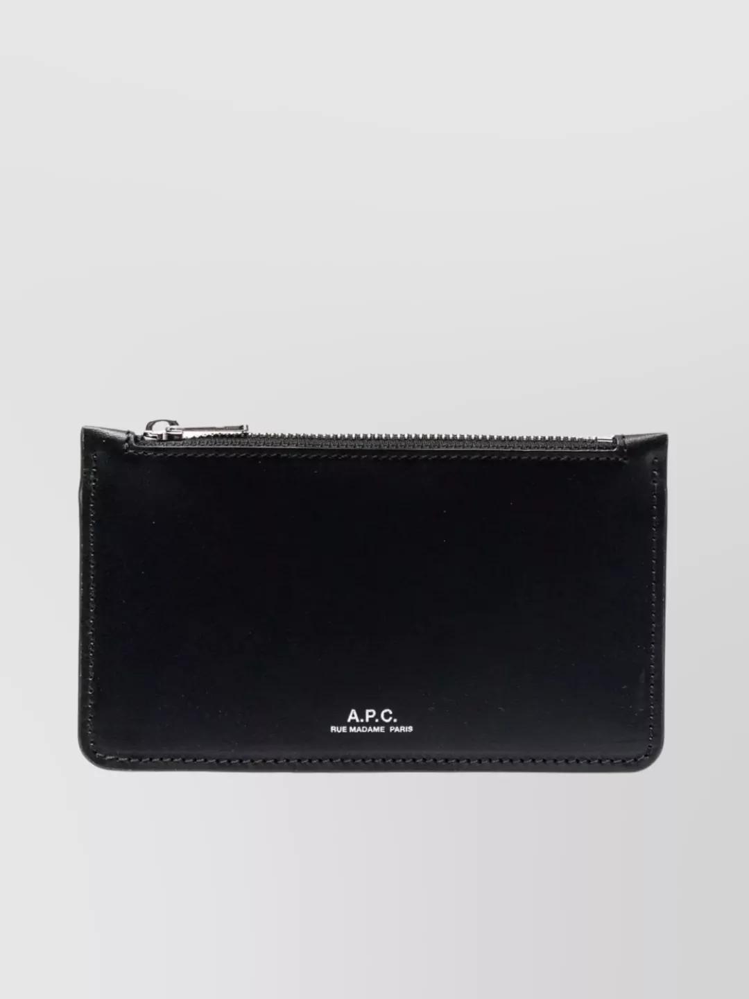 A.P.C. Compact Back Pocket Cardholder in Black for Men | Lyst
