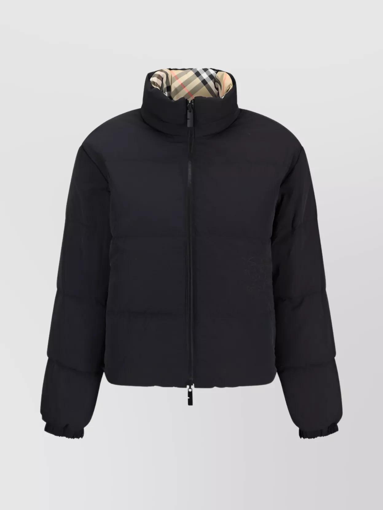 Burberry Reversible Quilted Jacket Check Pattern in Blue | Lyst