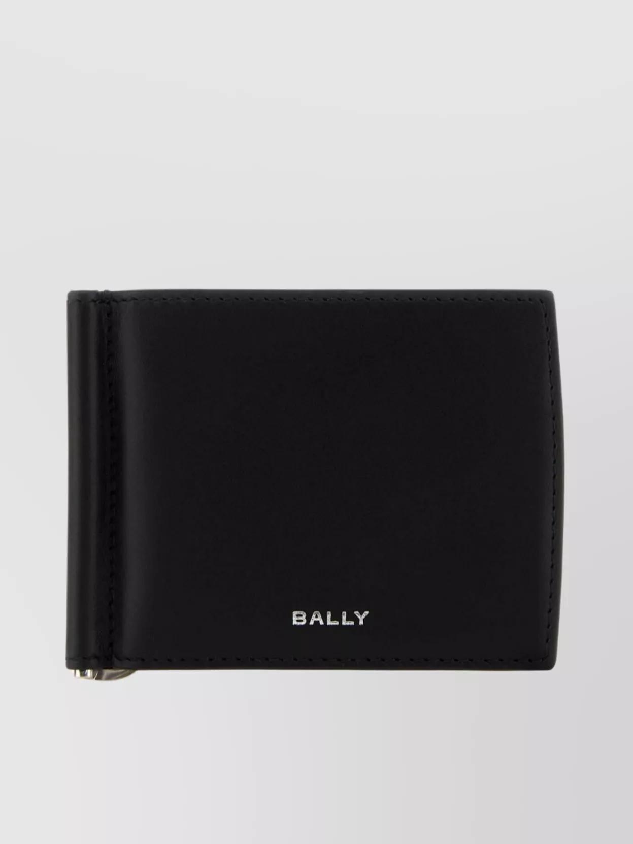 Bally Leather Bi-Fold Card Holder in Black for Men | Lyst
