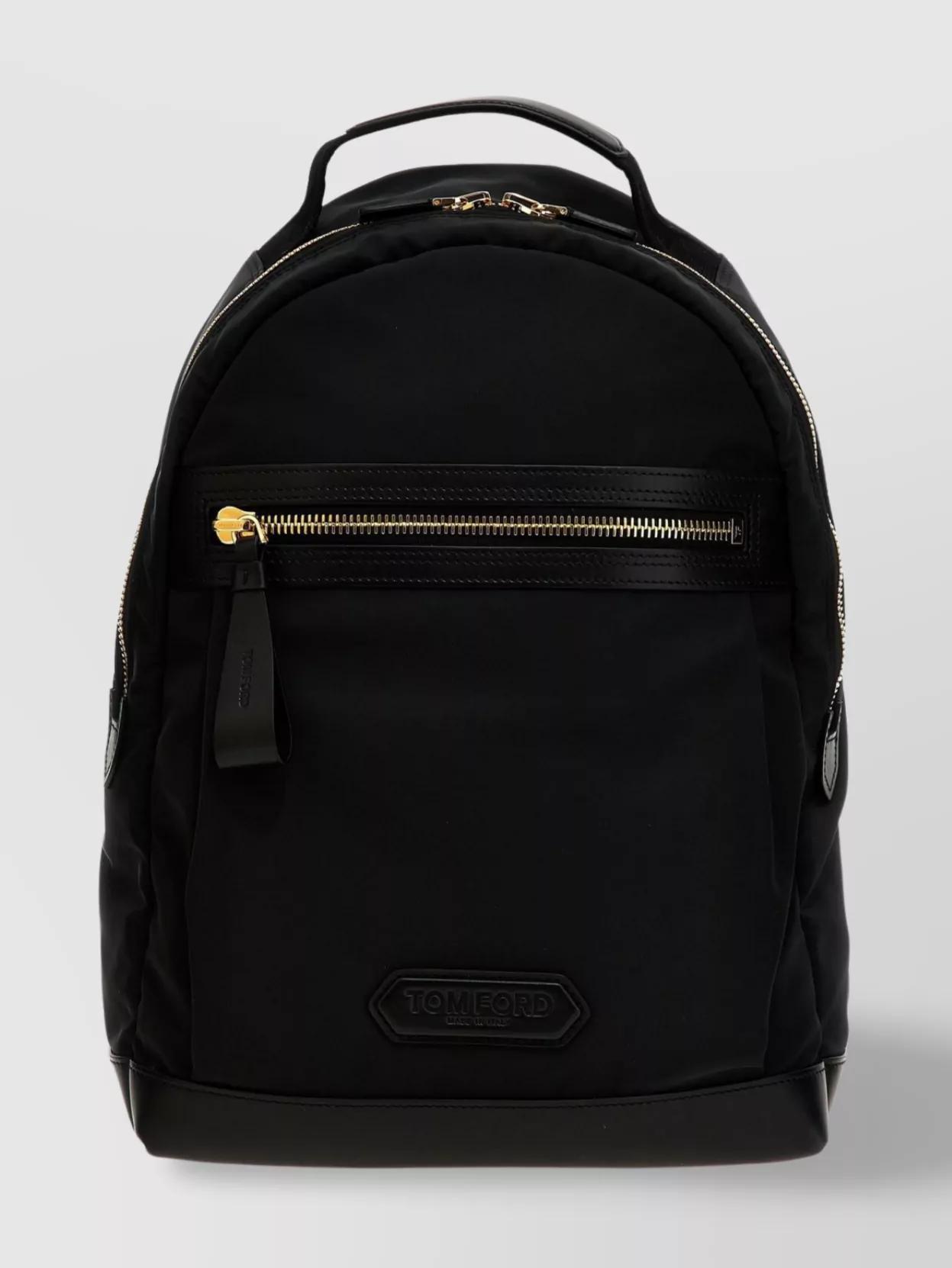 Tom Ford Logo Emblem Backpack Hardware in Black for Men | Lyst