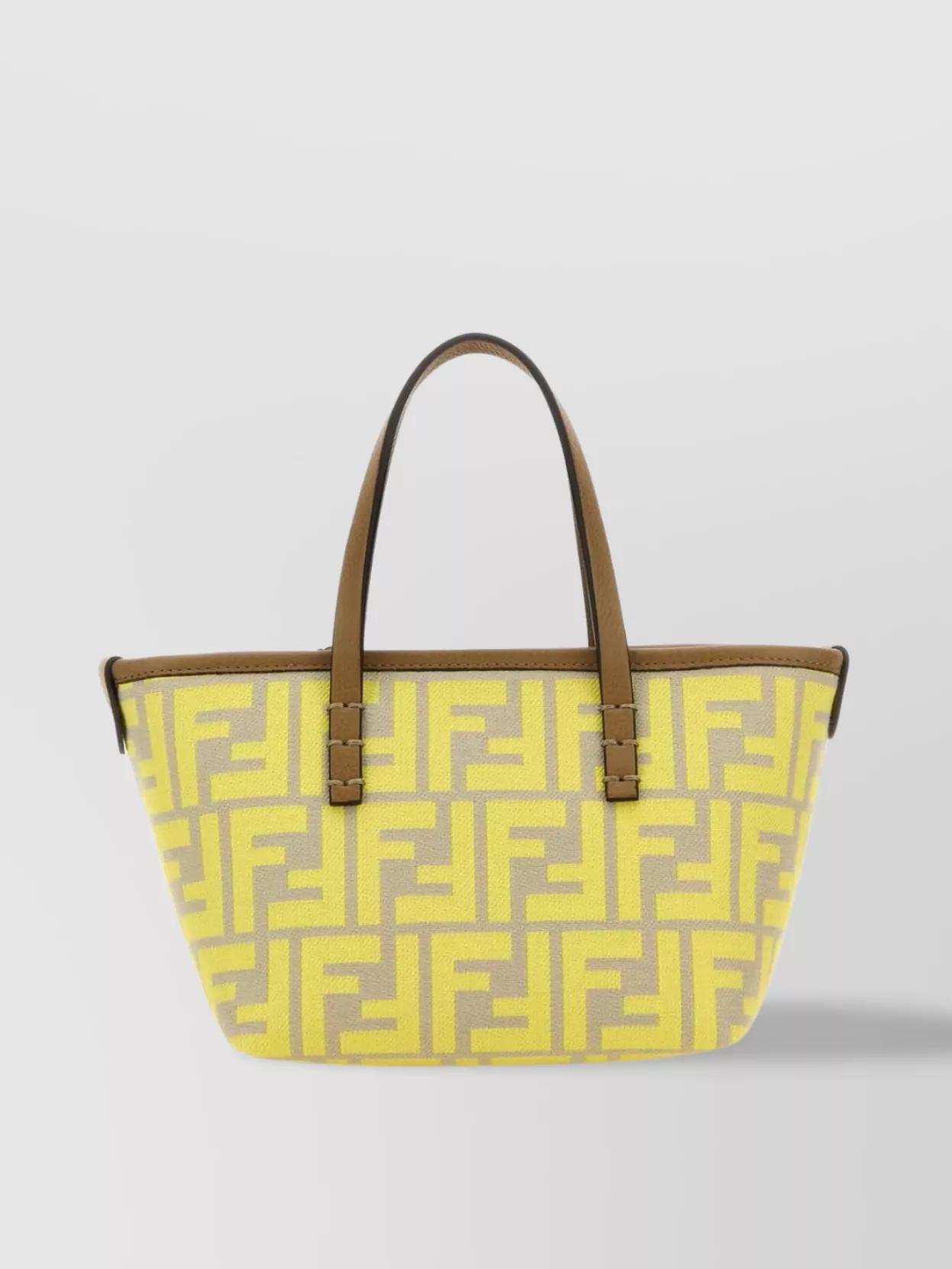 Fendi Mini Roll Shoulder Bag in Yellow | Lyst