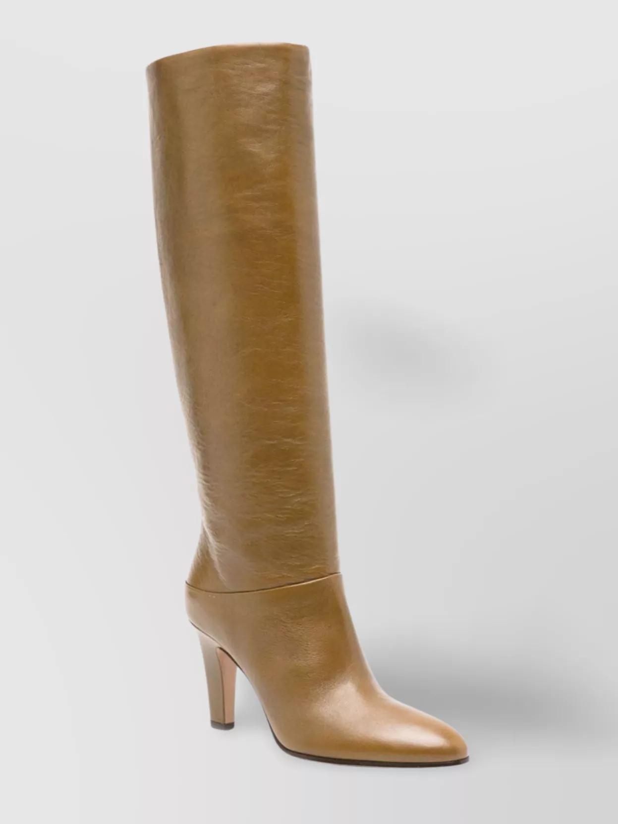 Chloé Eve Leather Knee Boots | Lyst