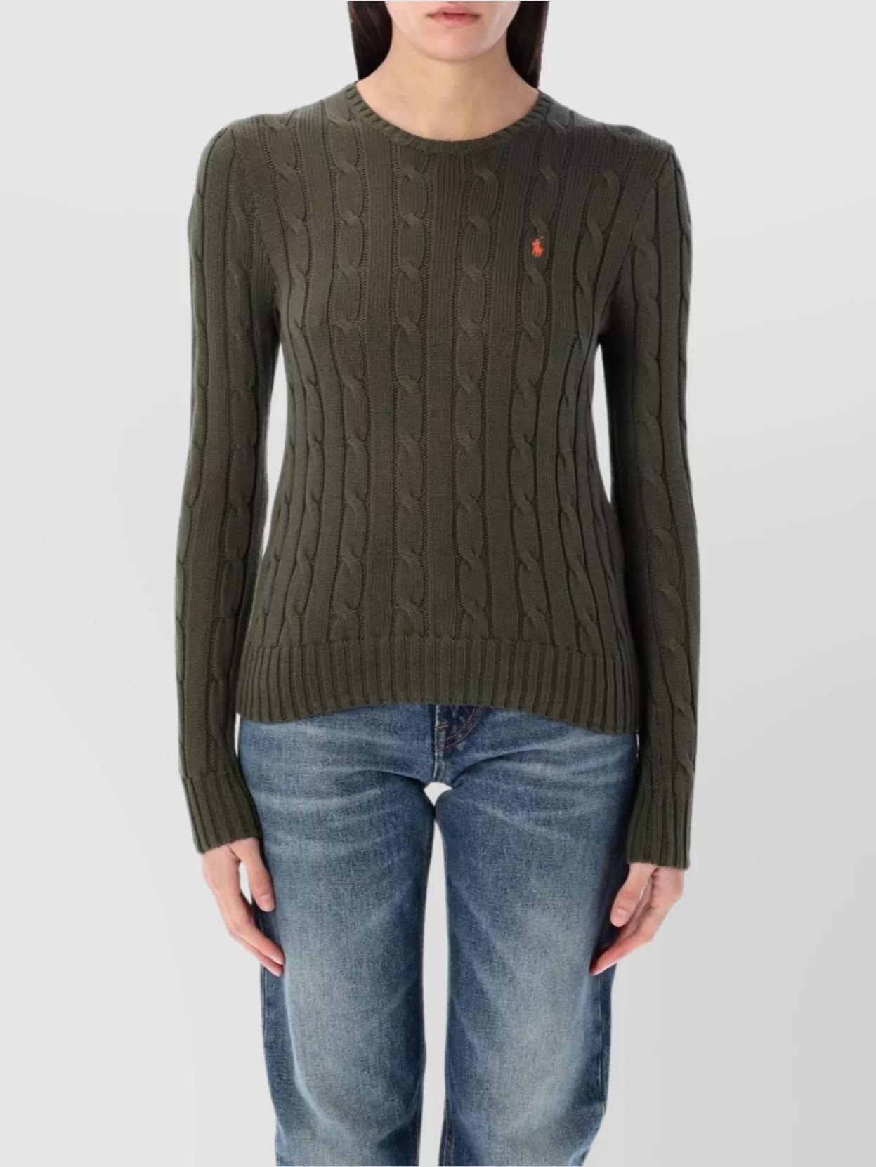 Polo Ralph Lauren Julianna Slim Fit Cable-Knit Sweater | Lyst