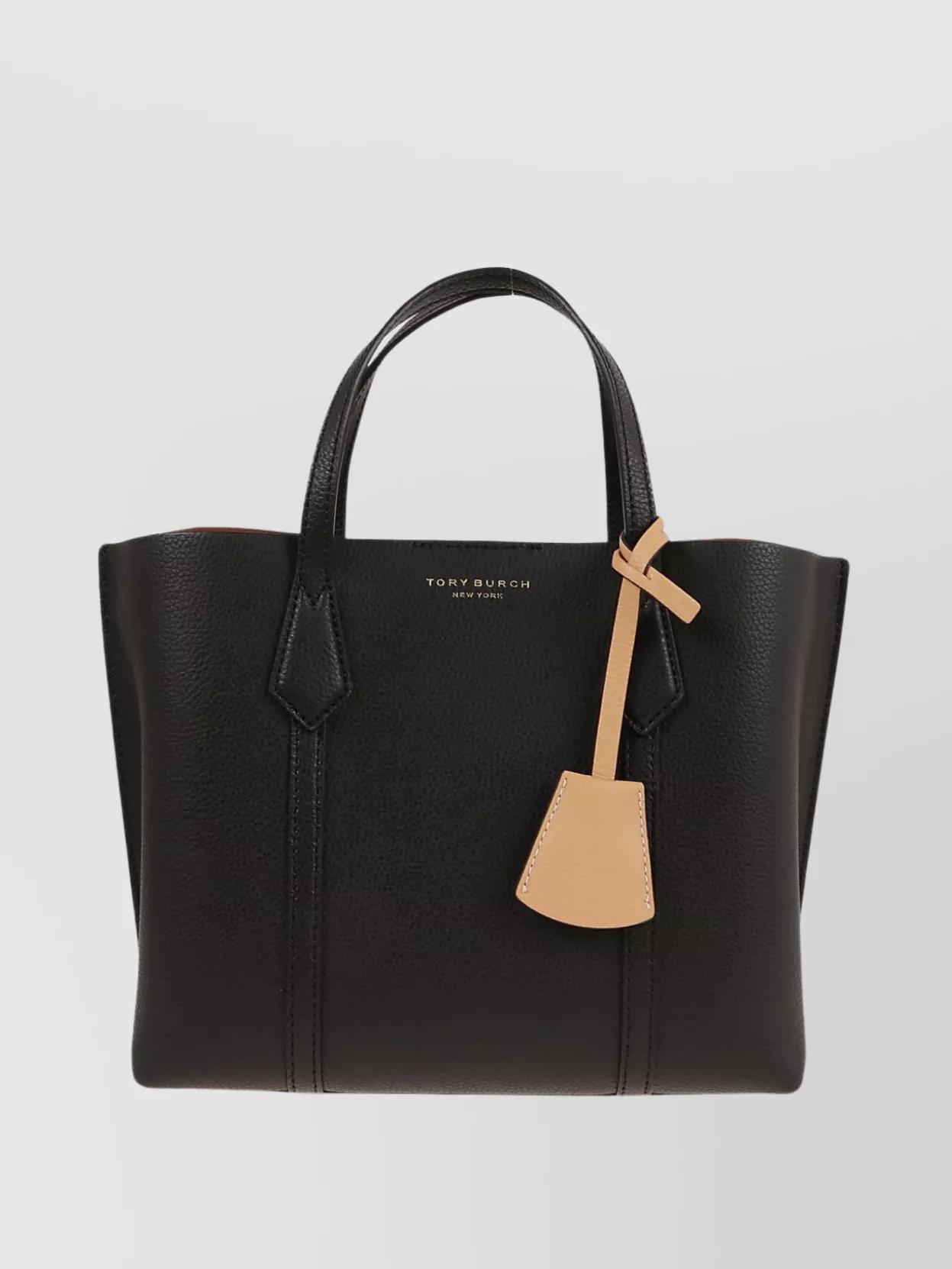 Tory Burch Small Triple-Compartment Tote Perry in Black | Lyst