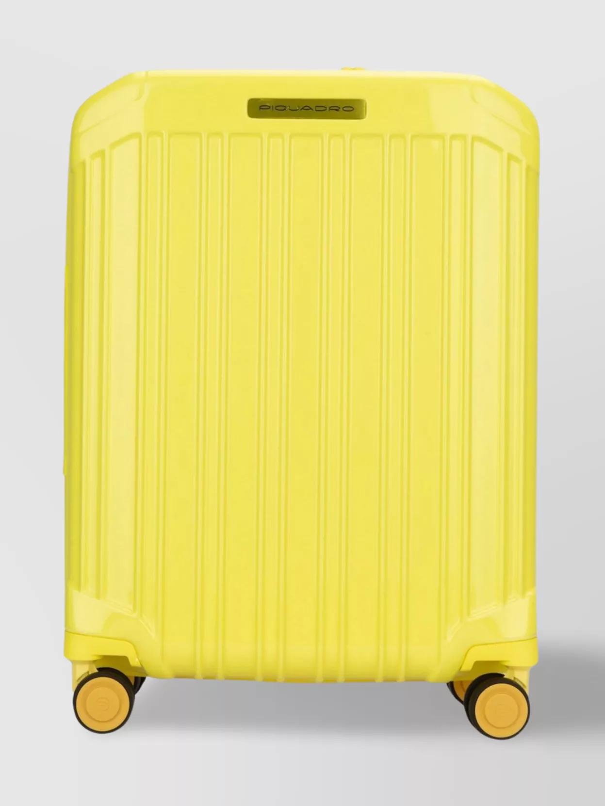 Piquadro Rolling Suitcase Telescopic Handle in Yellow | Lyst
