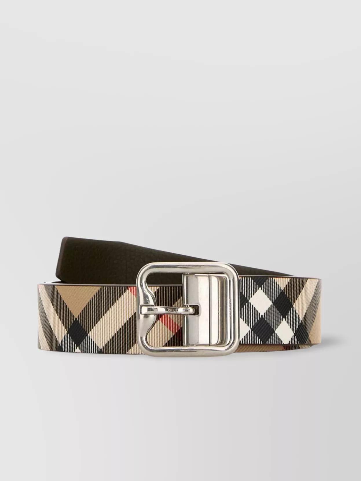 Burberry Reversible Belt Checkered Pattern for Men | Lyst
