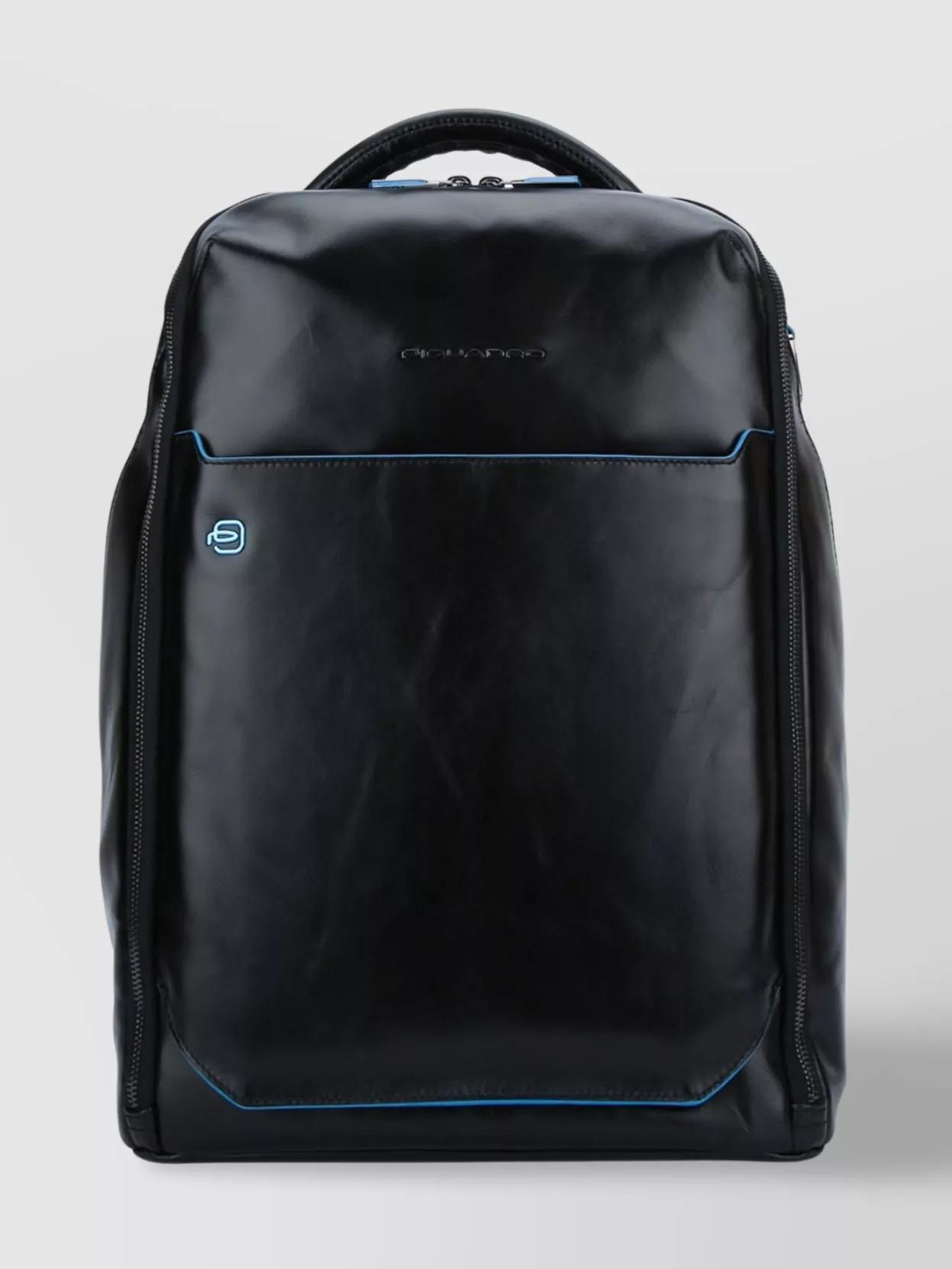 Piquadro Leather Backpack With 2 Compartments _ 14'' Laptop Sleeve in ...