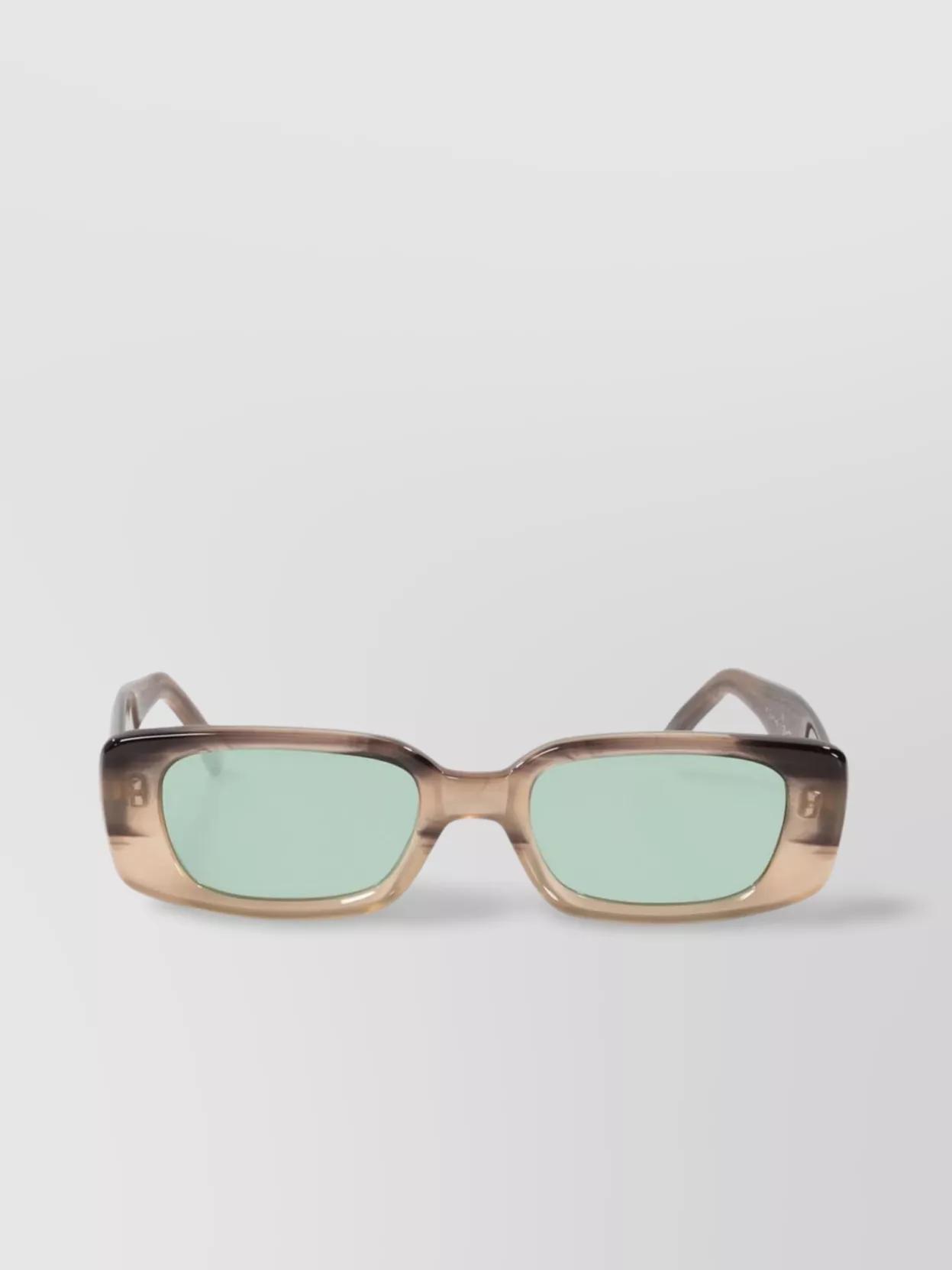 Our Legacy Sunglasses Rectangular Frame Thick Temples in Green for Men ...
