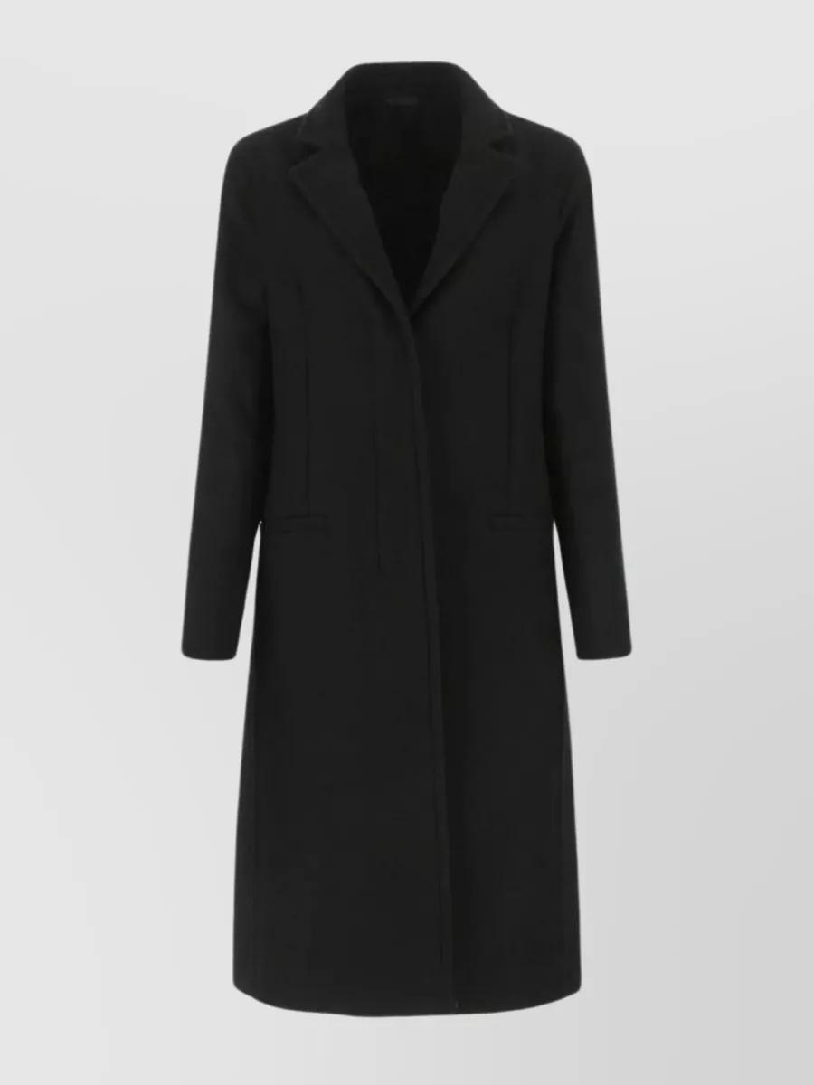Givenchy Structured Wool Blend Coat With Rear Vent in Black | Lyst
