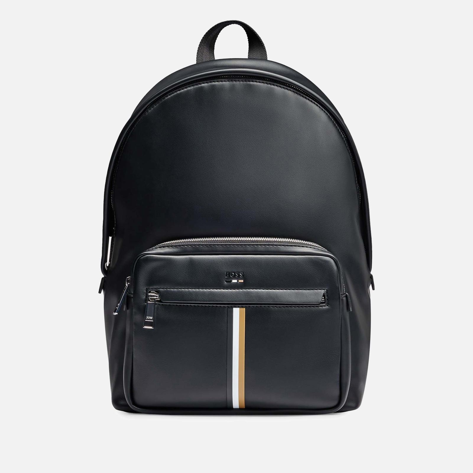 BOSS Ray Corporate Faux Leather Backpack in Black for Men | Lyst