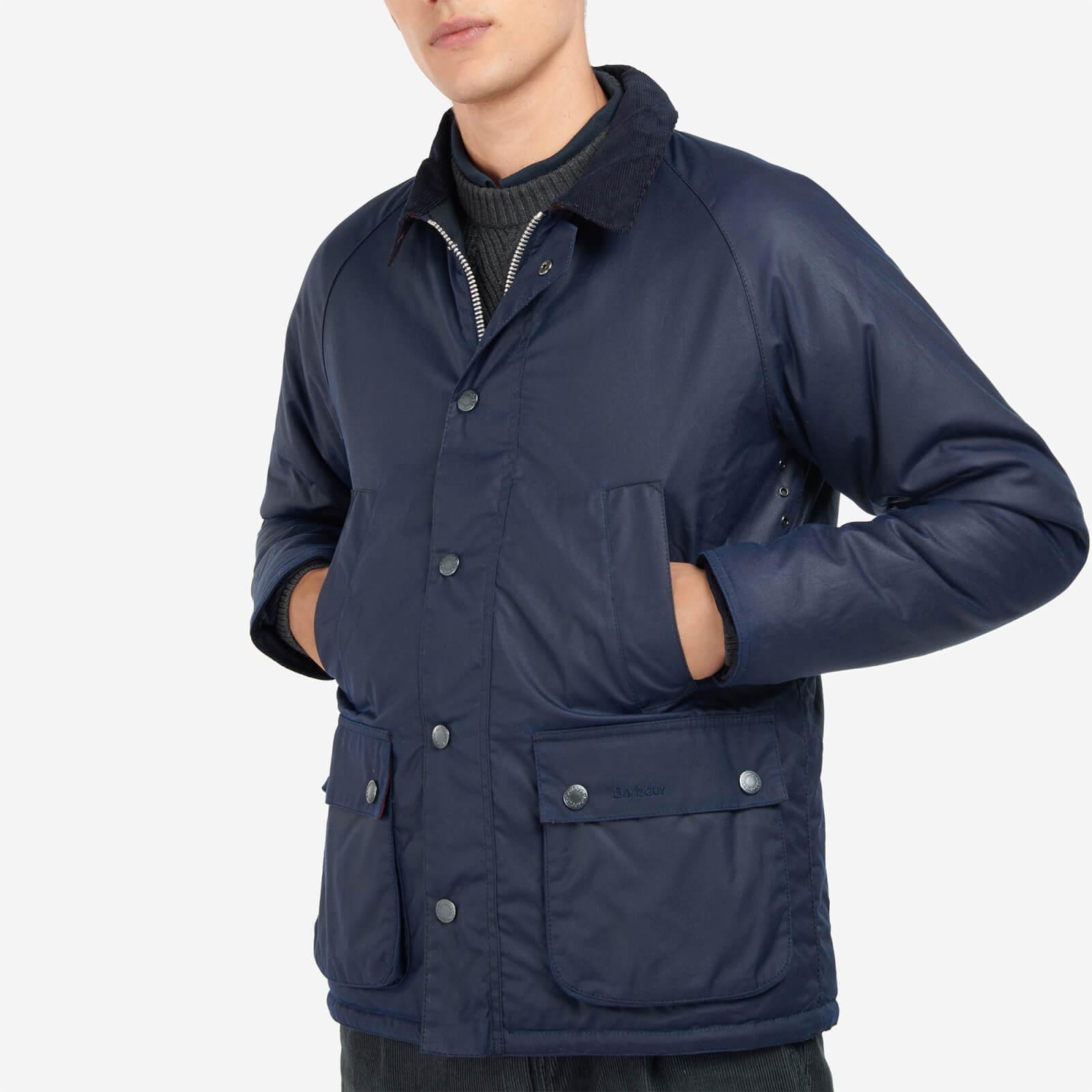 Barbour Amble Waxed Cotton Jacket in Blue for Men | Lyst