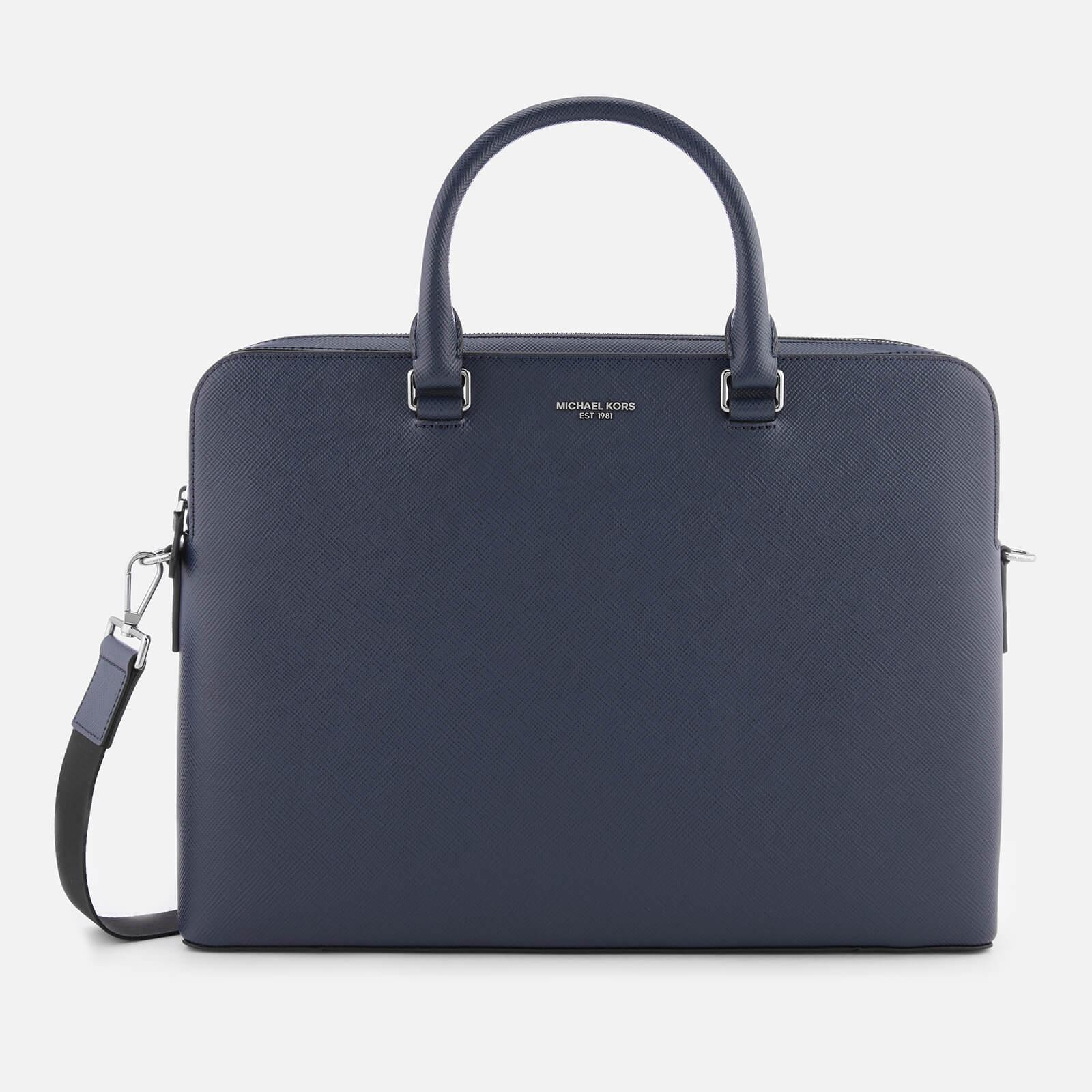 Michael Kors Harrison Briefcase in Blue for Men - Lyst