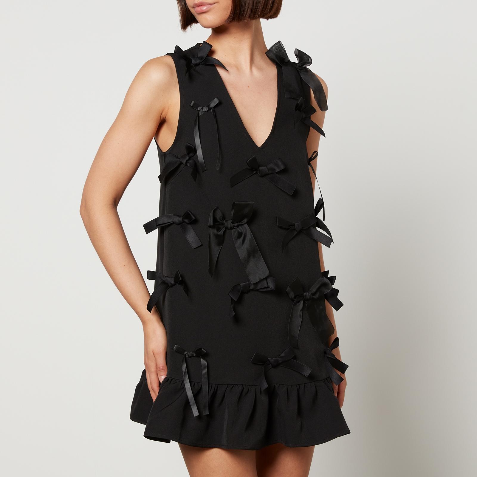 Sister Jane Butter Bow Stretch-jersey Mini Dress in Black | Lyst