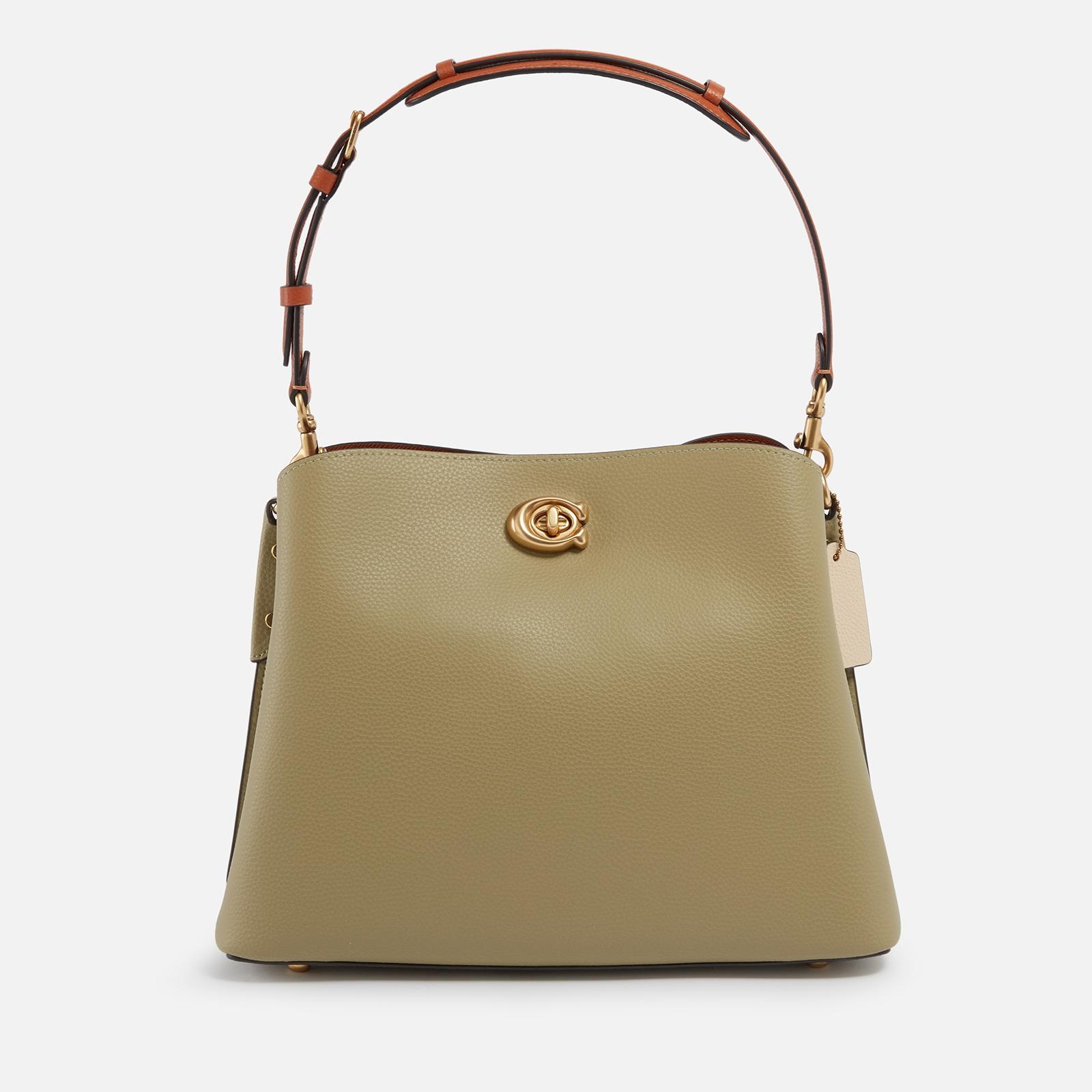 COACH Willow Pebble-grained Leather Bucket Bag in Green | Lyst