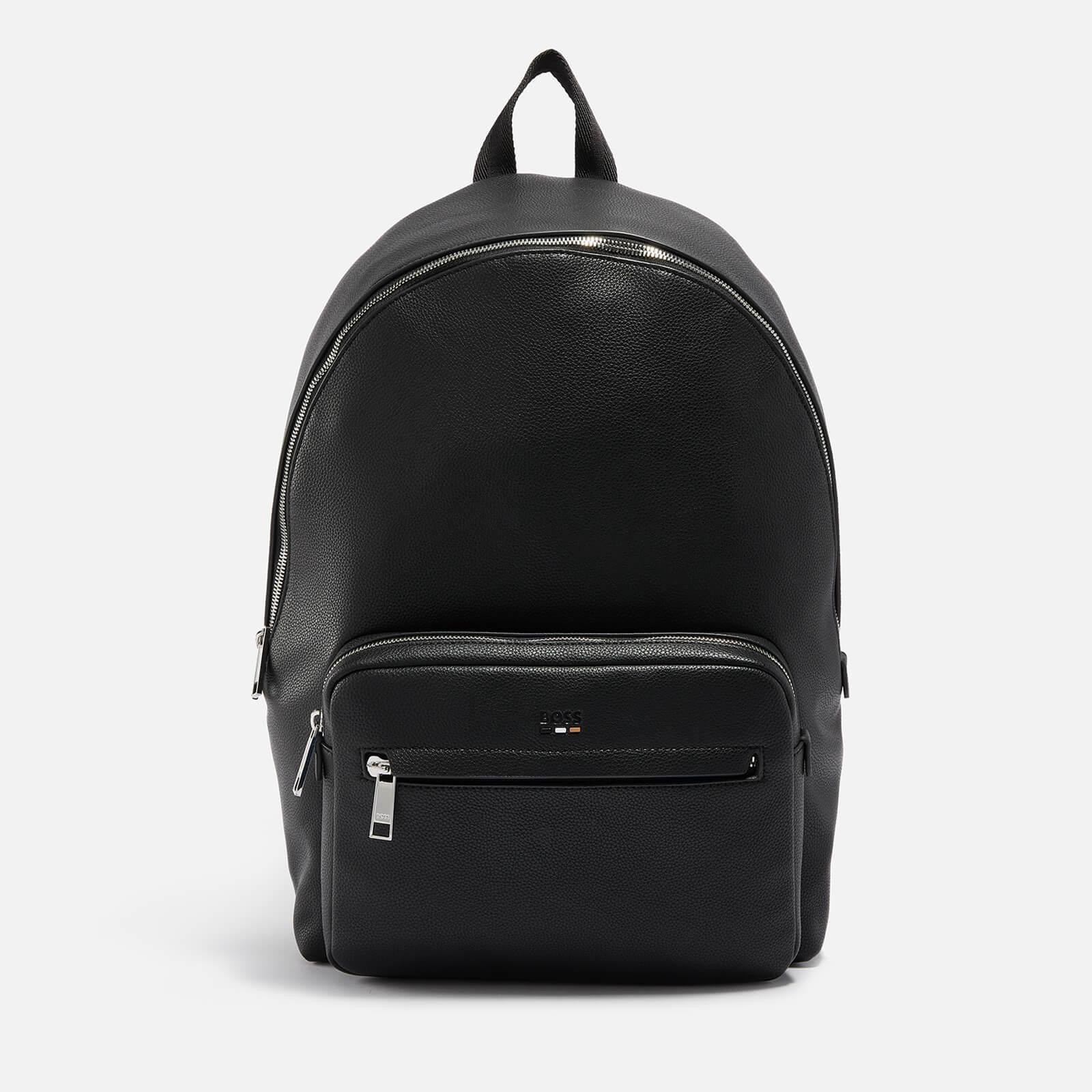 BOSS Ray Faux Leather Backpack in Black for Men | Lyst