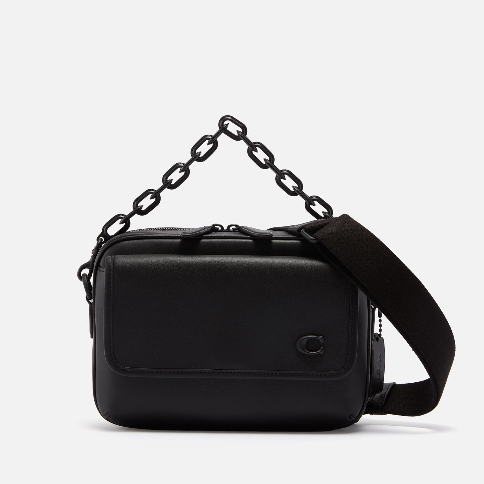 COACH Charter 24 Flap Leather Crossbody Bag in Black for Men | Lyst