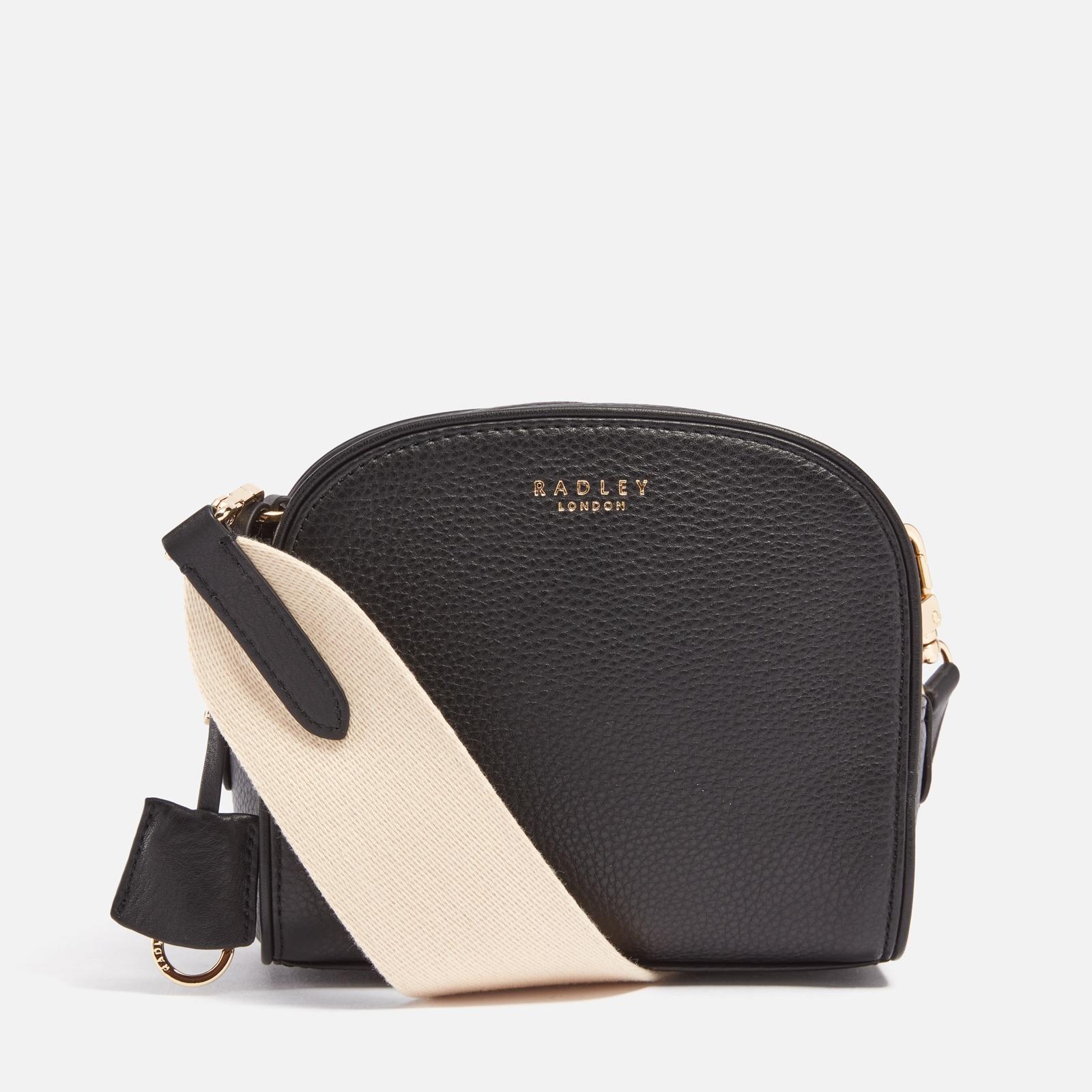 Radley Arden Crescent Small Leather Crossbody Bag in Black | Lyst