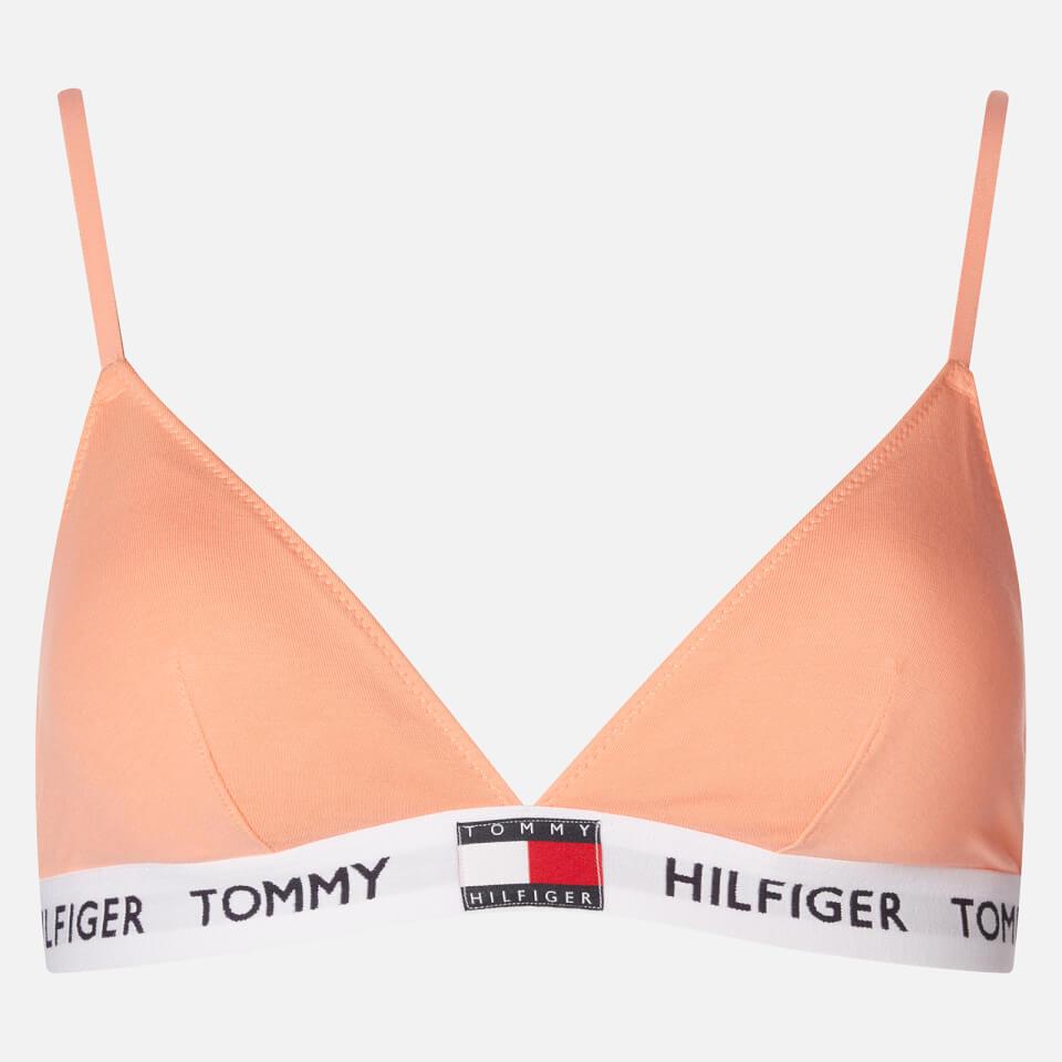 Tommy Hilfiger Cotton Padded Triangle Bra in Pink - Lyst