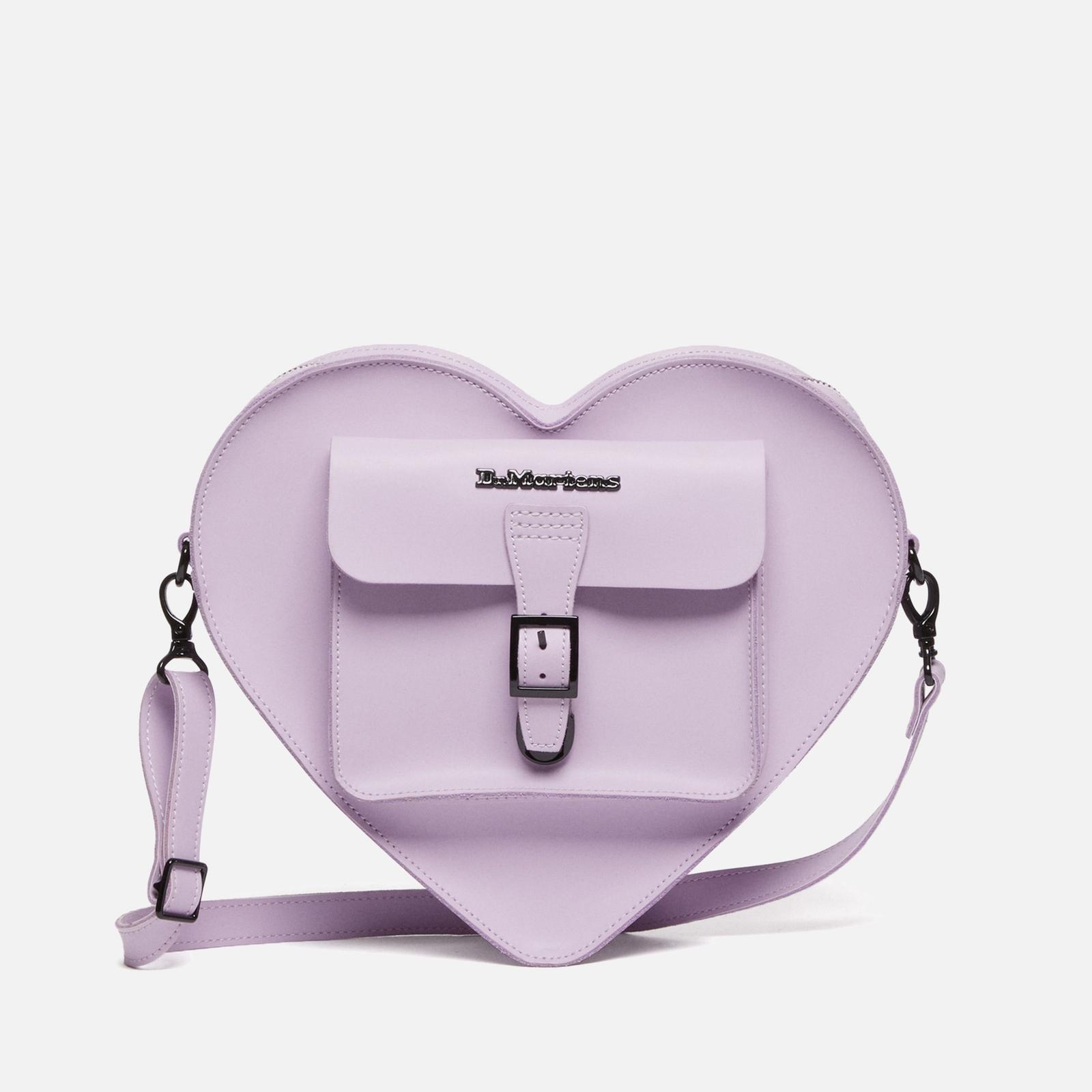 Dr. Martens Heart Coated Leather Crossbody Bag in Purple | Lyst