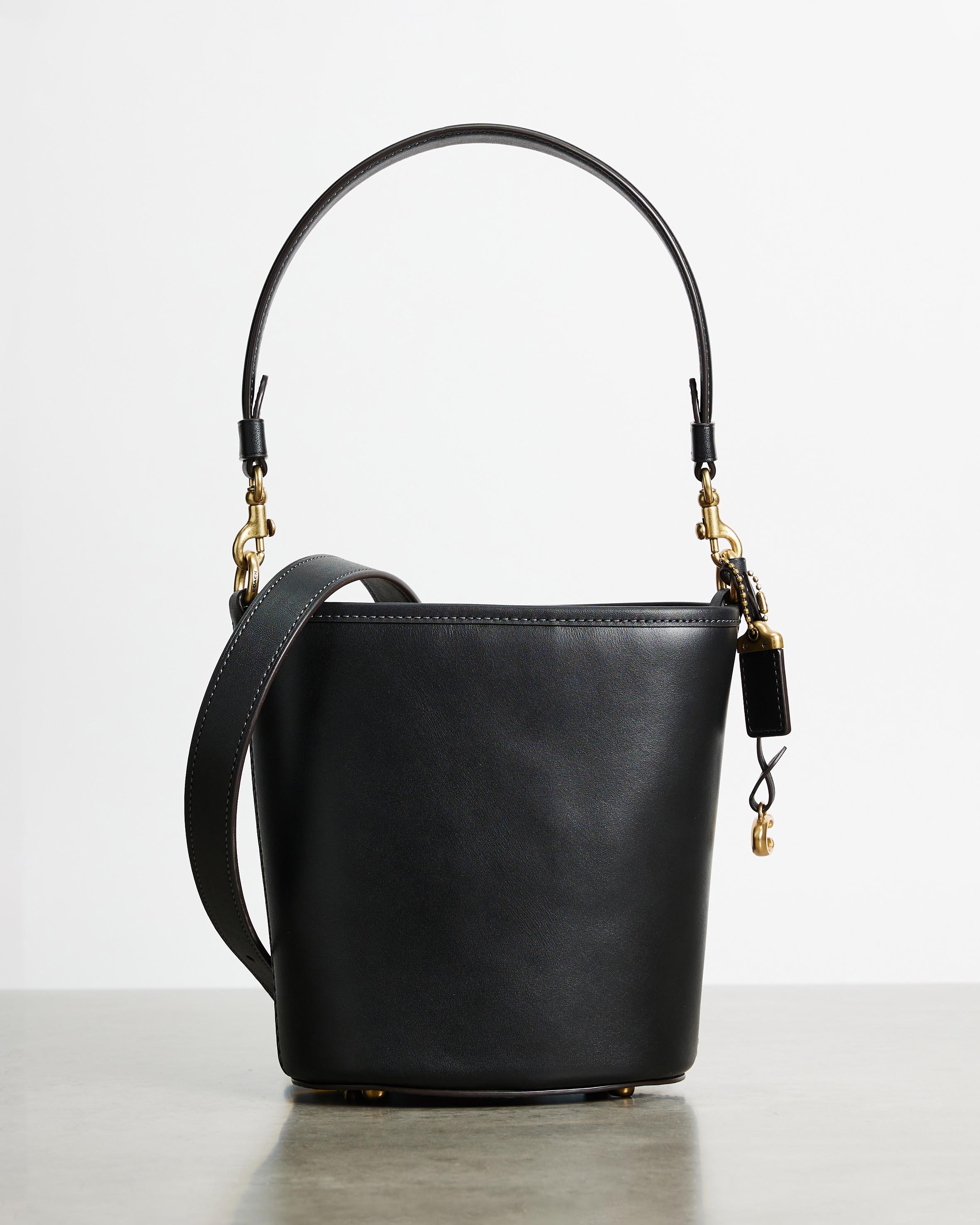 COACH Glovetanned Leather Small Dakota Bucket Bag in Black | Lyst Australia
