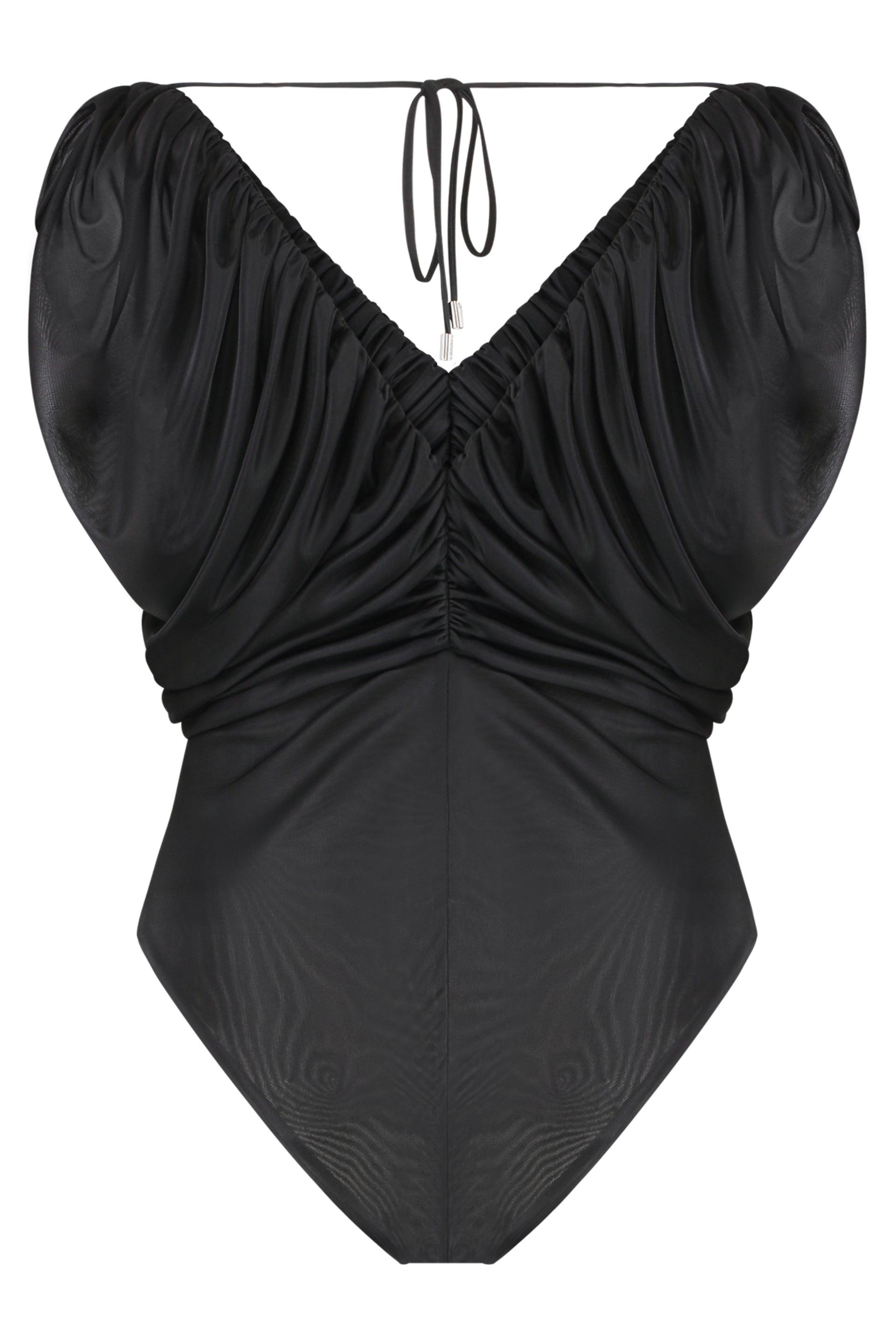 Lyst Forever 21 Faux Leather Strapless Bodysuit In Black