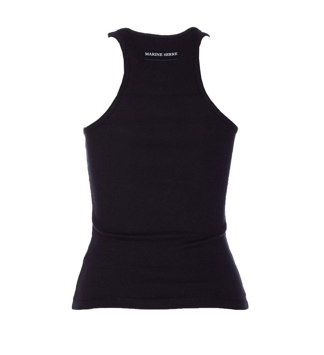 Marine Serre Top in Black | Lyst Marine Serre Top in Black | Lyst