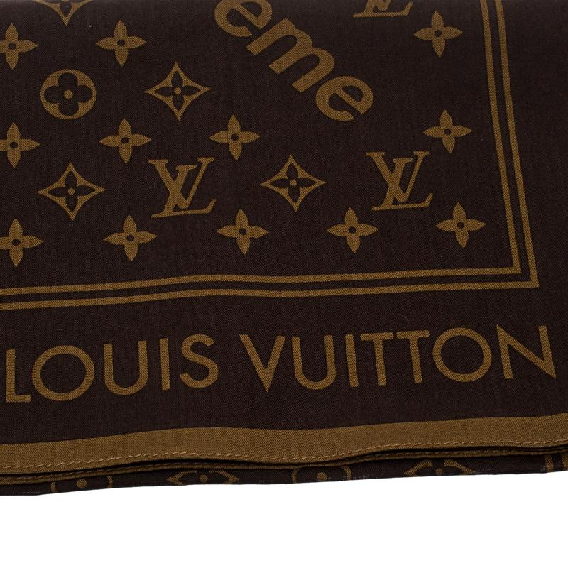 Louis Vuitton Scarf Men's Brown's | semashow.com