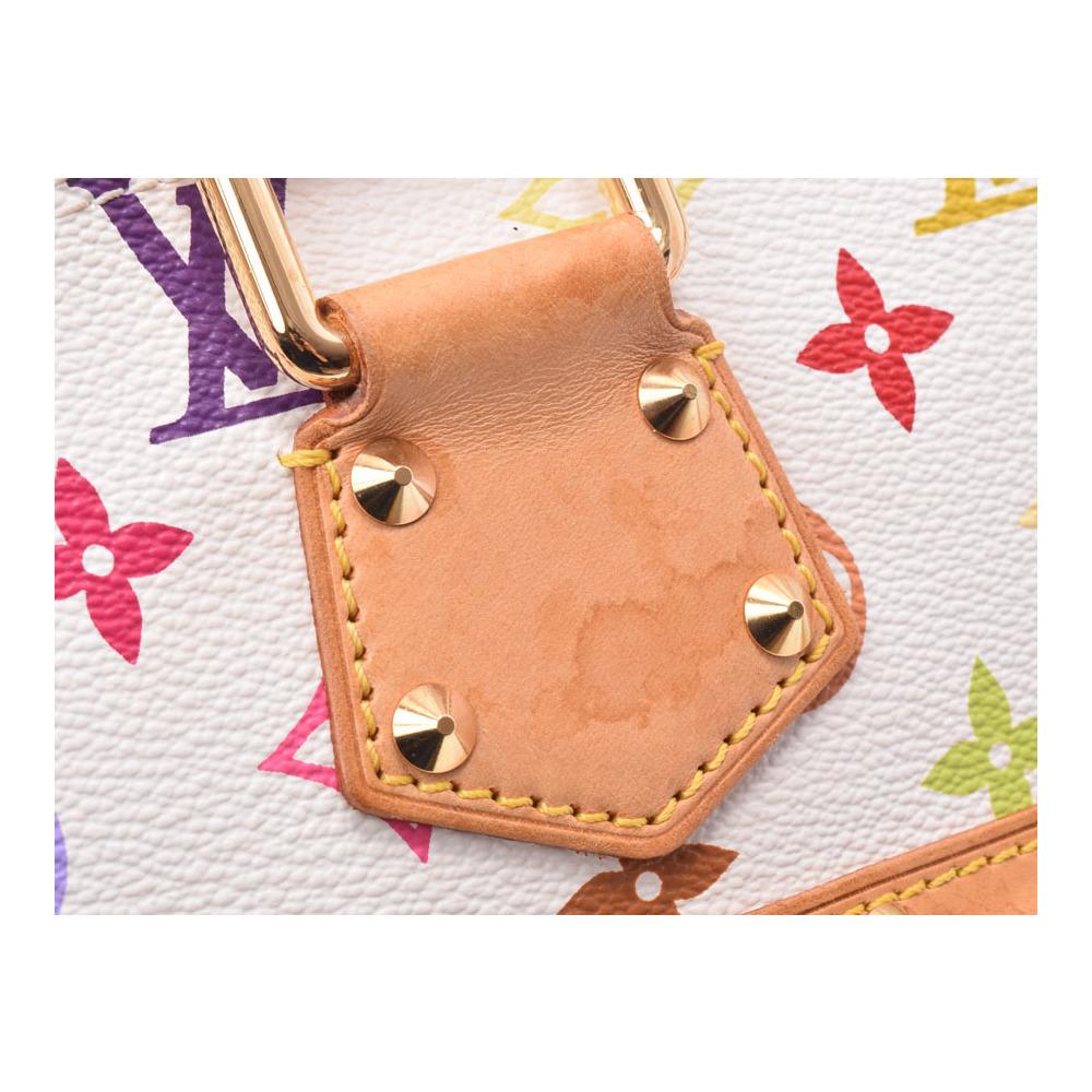 Louis Vuitton White Monogram Multicolore Alma Bag | semashow.com