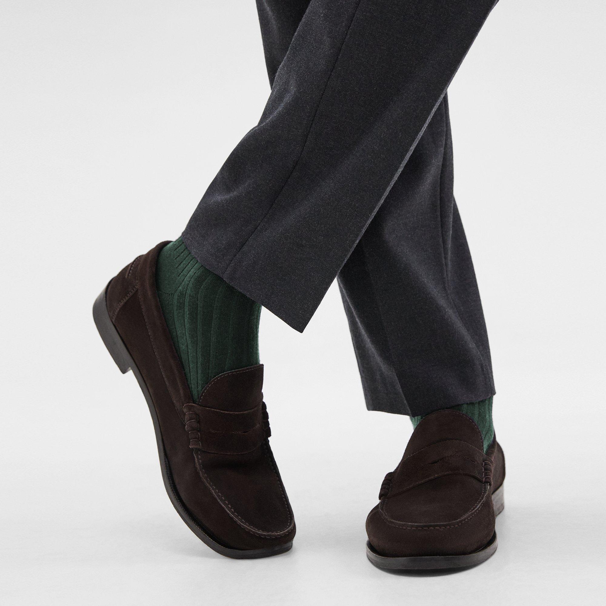 Theory Trouser Socks in Black for Men | Lyst